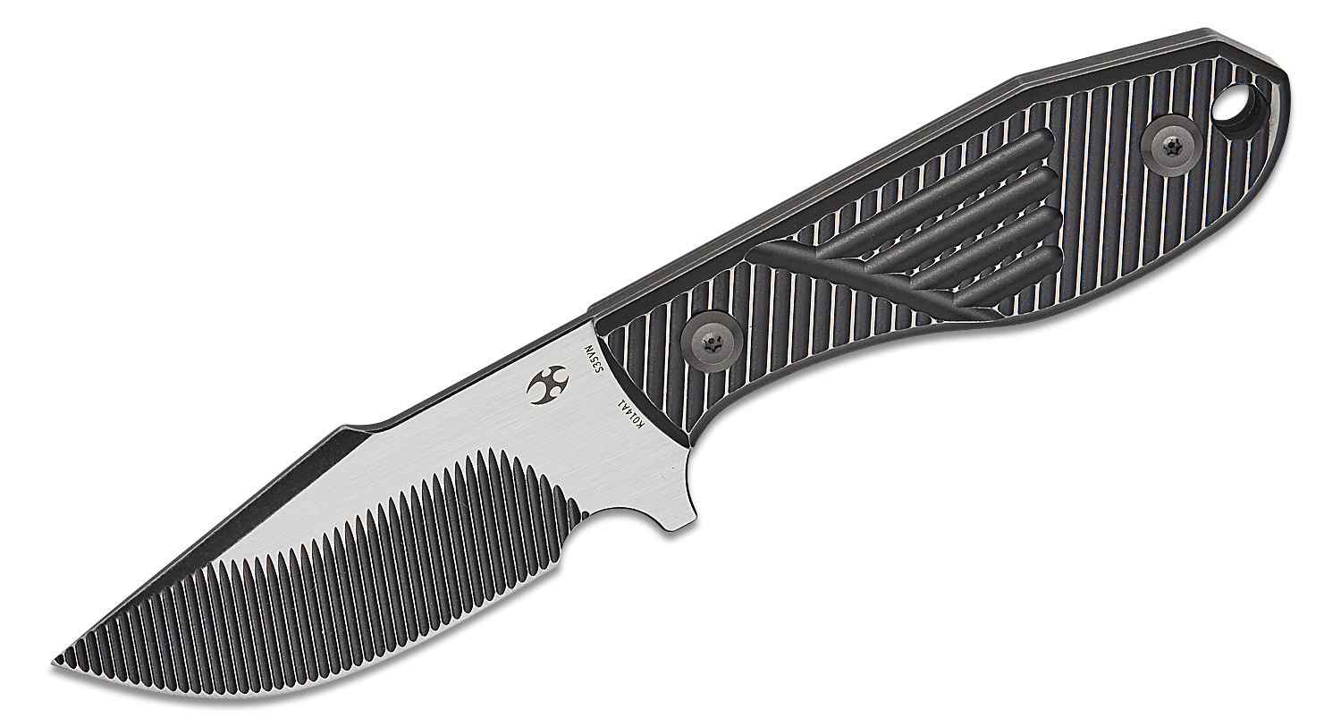 Kansept Knives JB Stout Tiny Dancer Fixed Blade Knife 3.17" CPM-S35VN Two-Tone Milled Harpoon ...