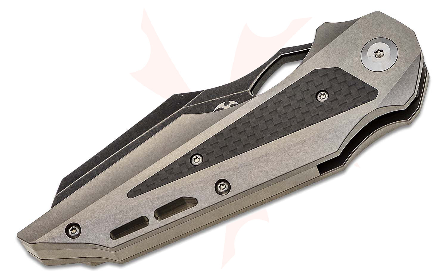 Kansept Knives Genesis Folding Knife 3.54" CPM-S35VN Black Stonewashed ...