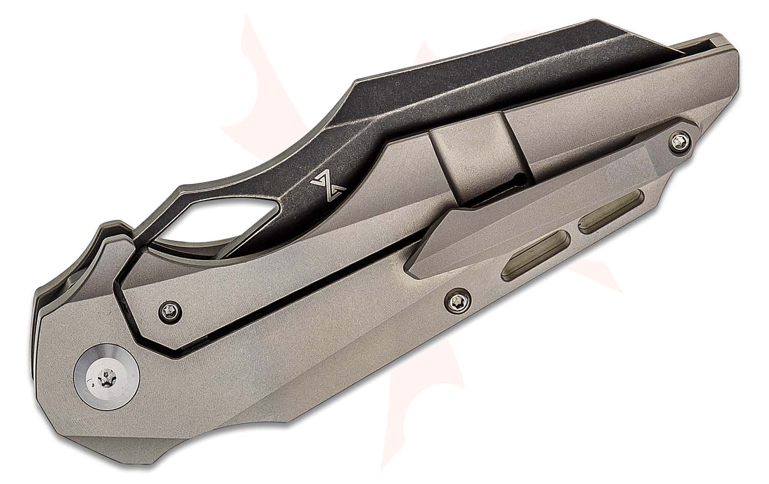 Kansept Knives Genesis Folding Knife 3.54" CPM-S35VN Black Stonewashed ...