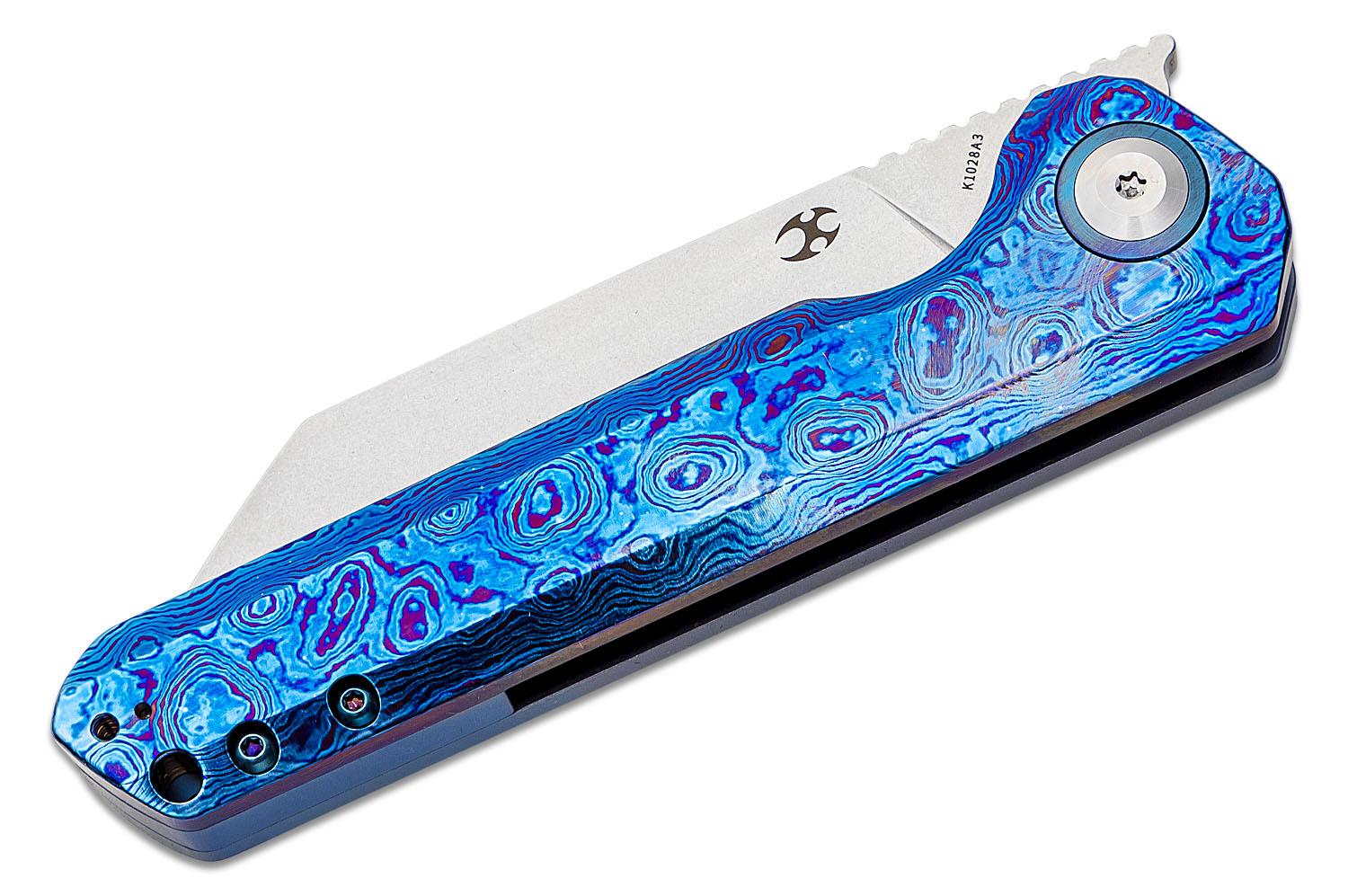 Kansept Knives Bulldozer Front Flipper Knife 3.56" CPM-20CV Stonewashed ...