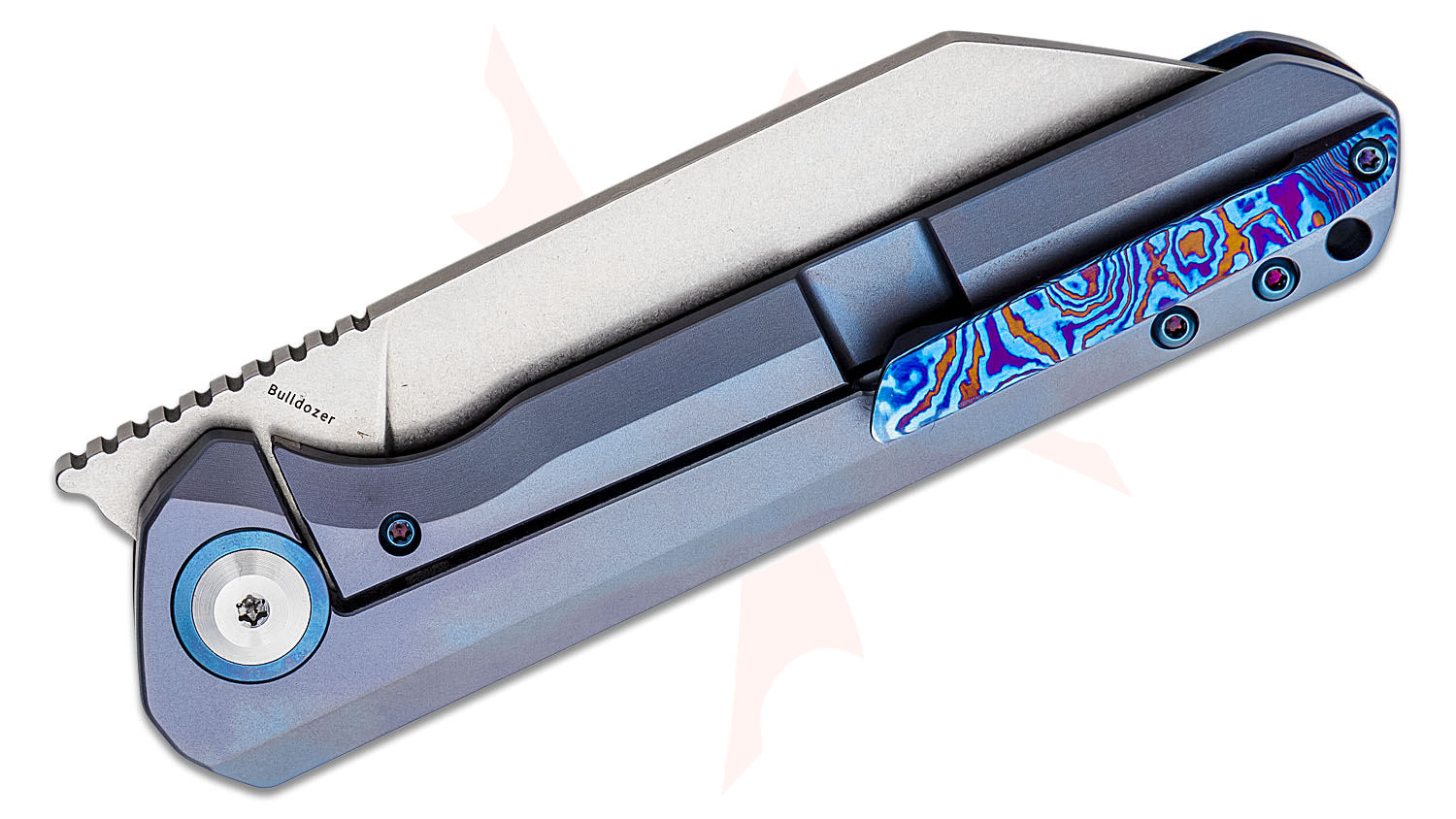 Kansept Knives Bulldozer Front Flipper Knife 3.56" CPM-20CV Stonewashed ...