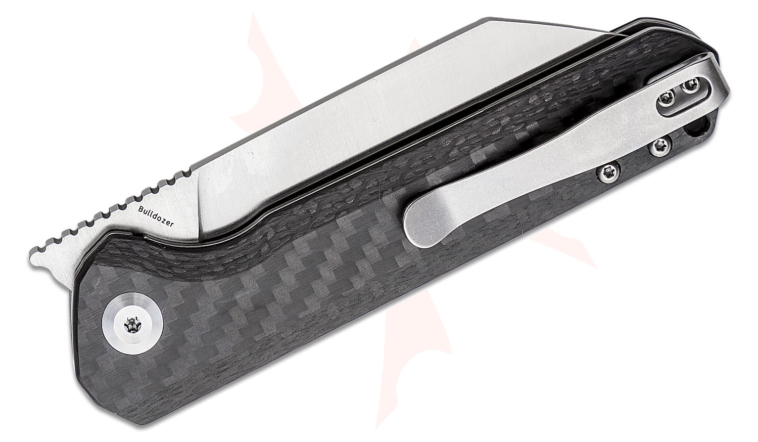 Kansept Knives Bulldozer Front Flipper Knife 3.56" S35VN Satin Reverse ...