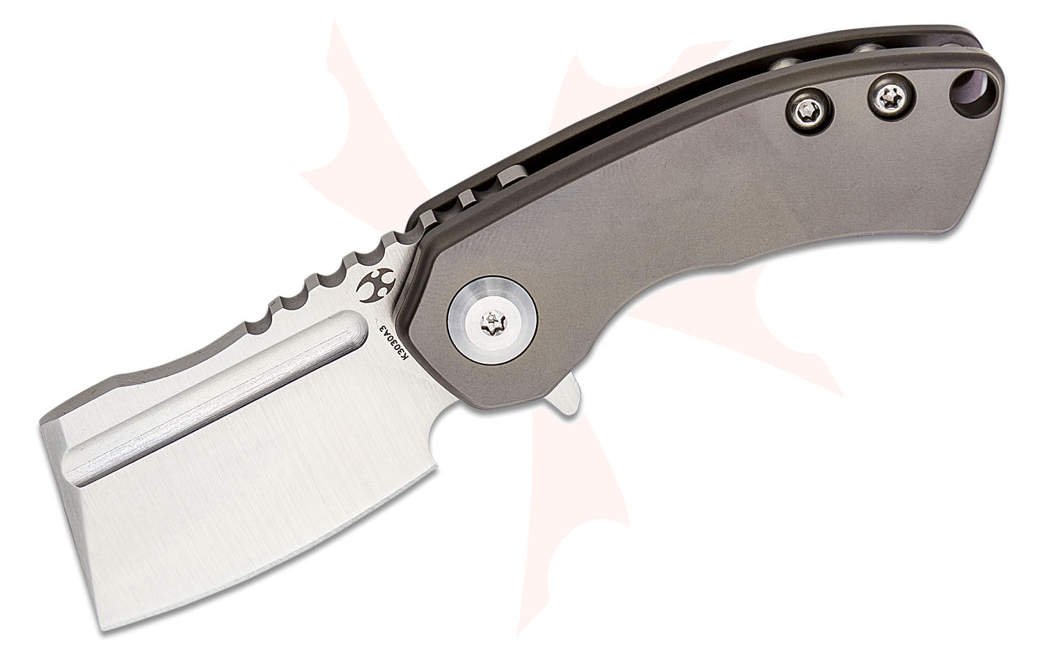 Kansept Knives Mini Korvid Flipper Knife 1.45" S35VN Satin Cleaver ...