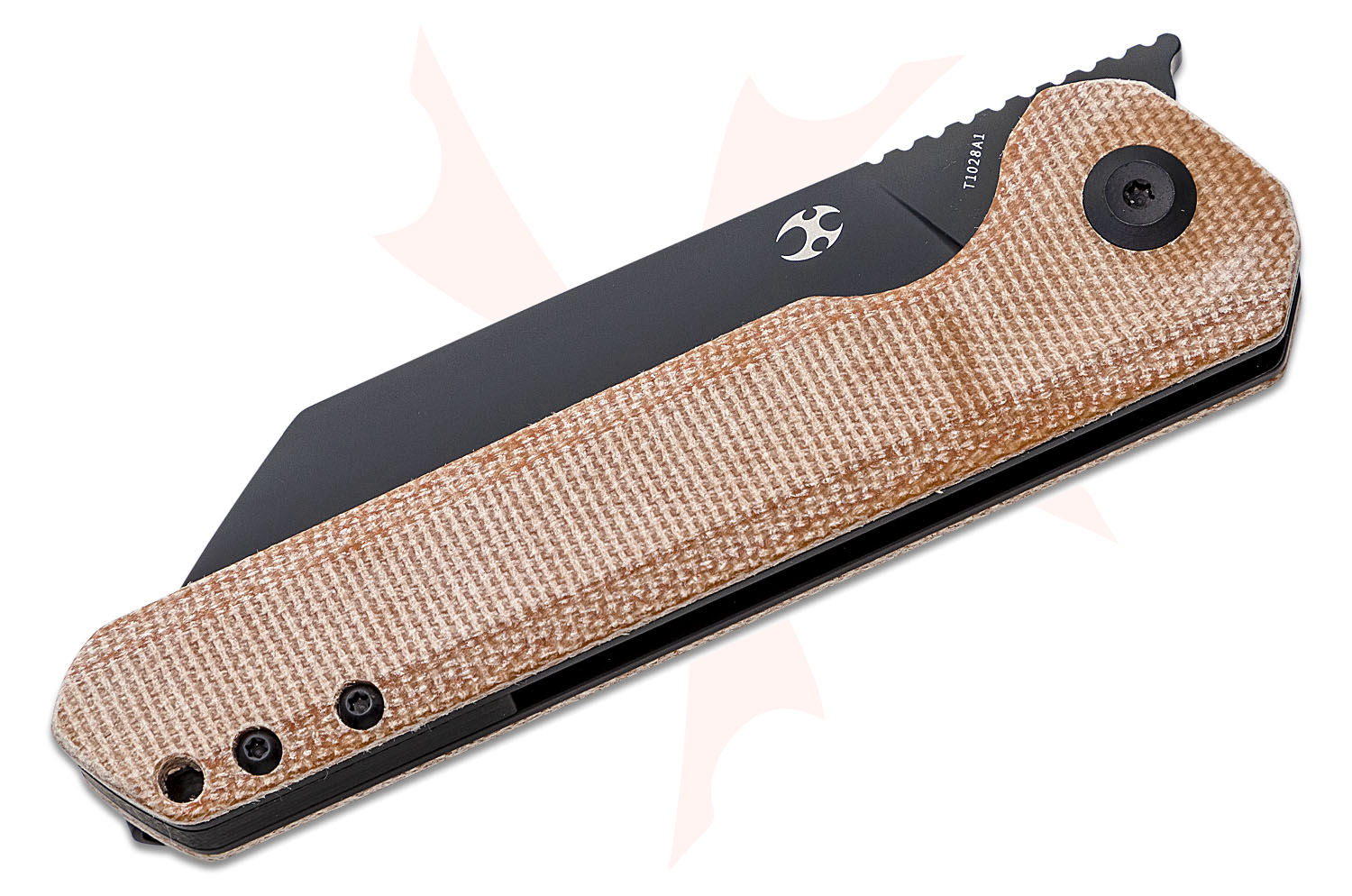 Kansept Knives Bulldozer Front Flipper 3.56" D2 Black Reverse Tanto ...
