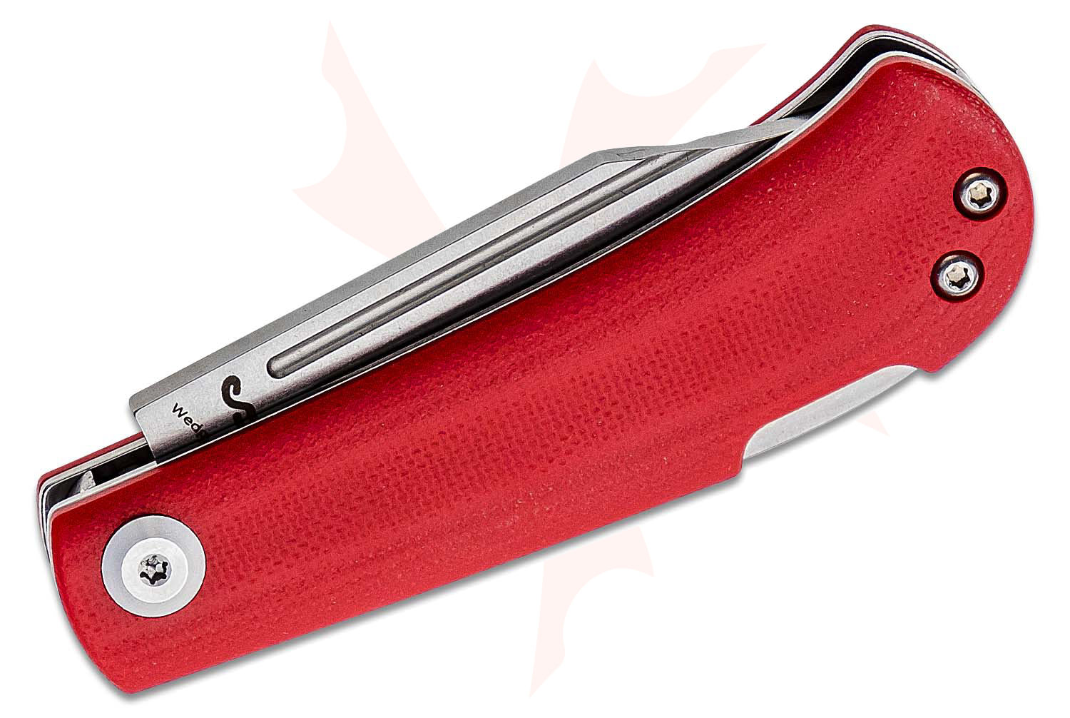 Kansept Knives Wedge Folding Knife 2.45" 154CM Stonewashed Clip Point ...