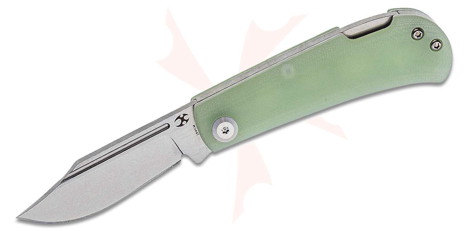 Kansept Knives Wedge Folding Knife 2.45" 154CM Satin Clip Point Blade ...