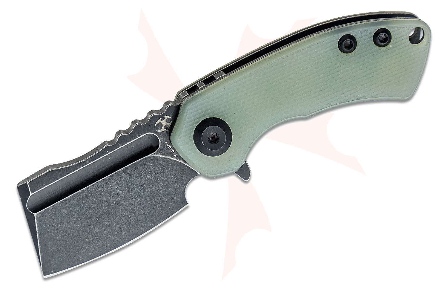 Kansept Knives Mini Korvid Flipper Knife 1.45" 154CM Black Stonewashed ...