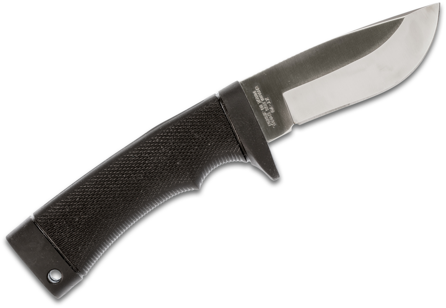 Katz Black Kat Skinning Knife Fixed 3.625" Bead Blasted Plain Blade ...