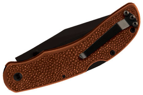 KA-BAR 5598 Adventure Baconmaker Folding Knife 3-3/8" Black Plain Blade ...