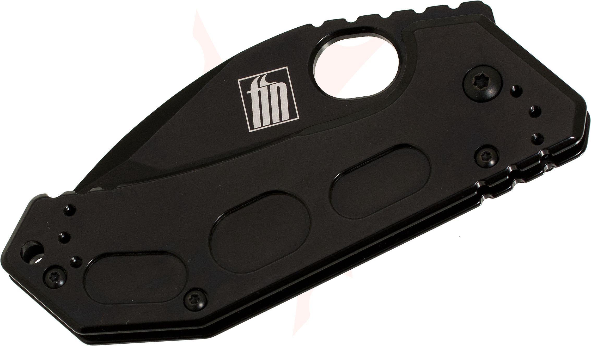 KA-BAR 5553 FIN Folding Frame Lock 2.75" Combo Edge Hawkbill Tanto ...