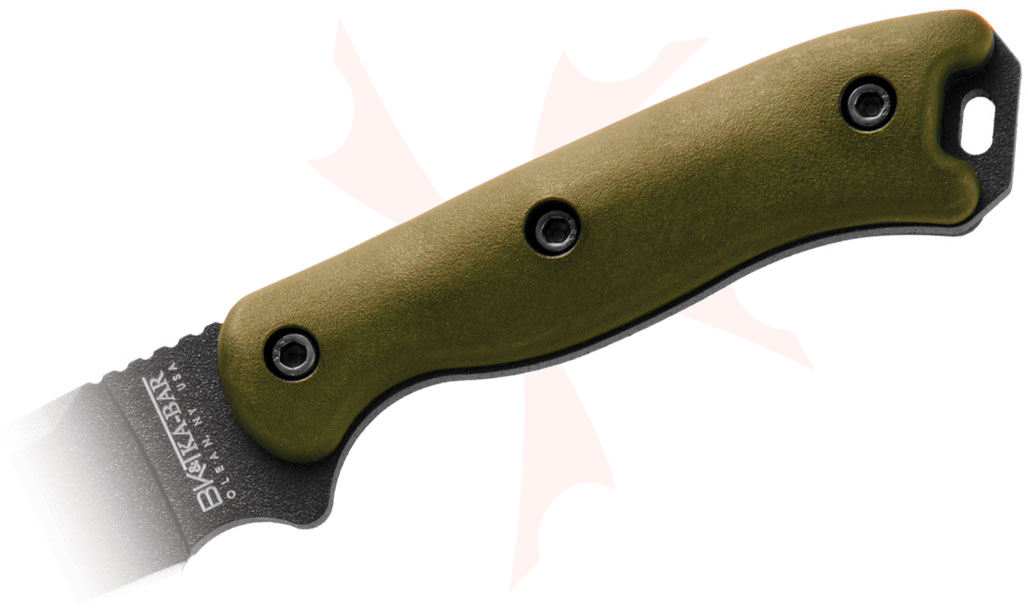 KA-BAR BK17 Short Becker Clip Point Fixed 4-3/8" Carbon Steel Blade ...