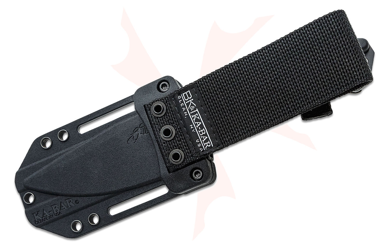 KA-BAR Becker BK18BK Short Harpoon Fixed Blade Knife 4.56" 1095 Black ...