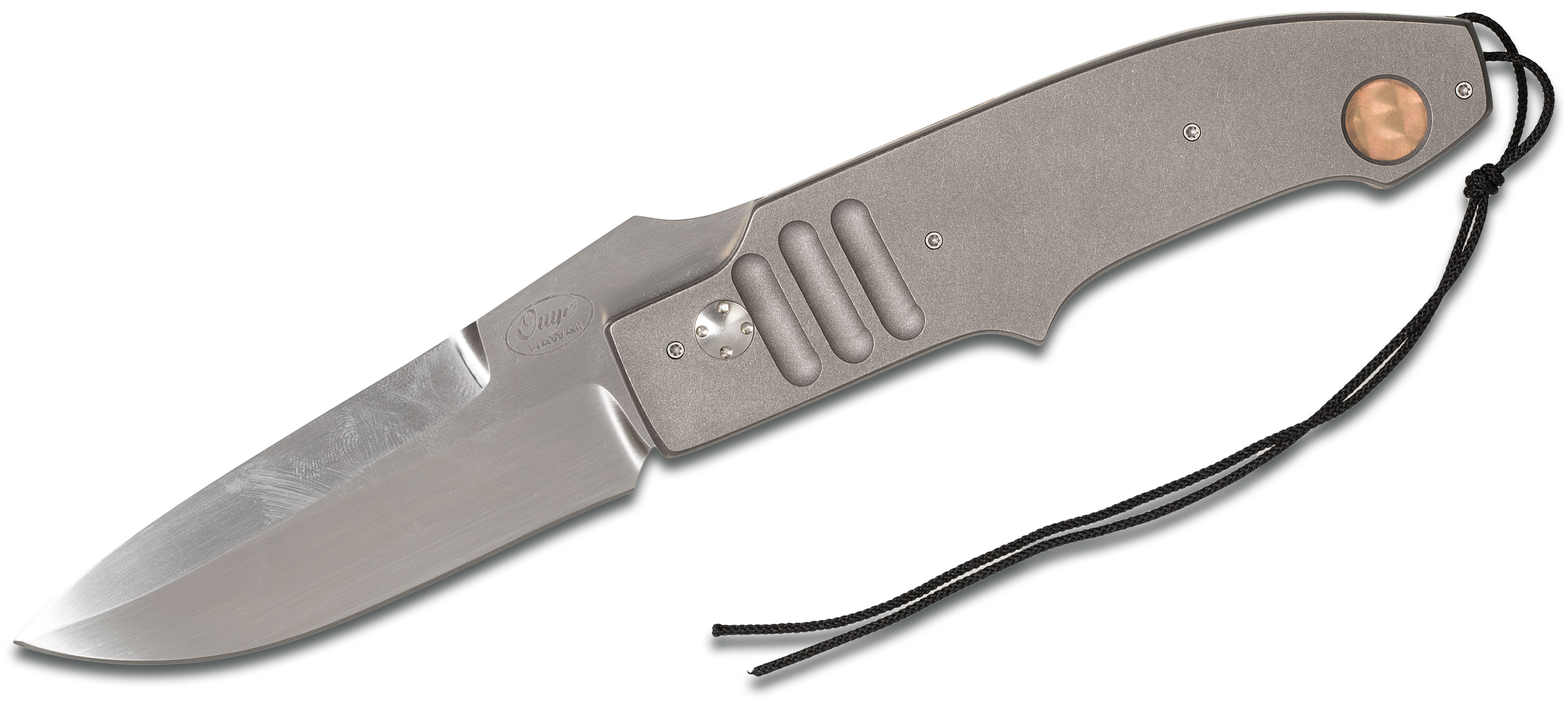 Keith Ouye Custom Liner Lock Flipper 3.55" Satin S30V Blade ...