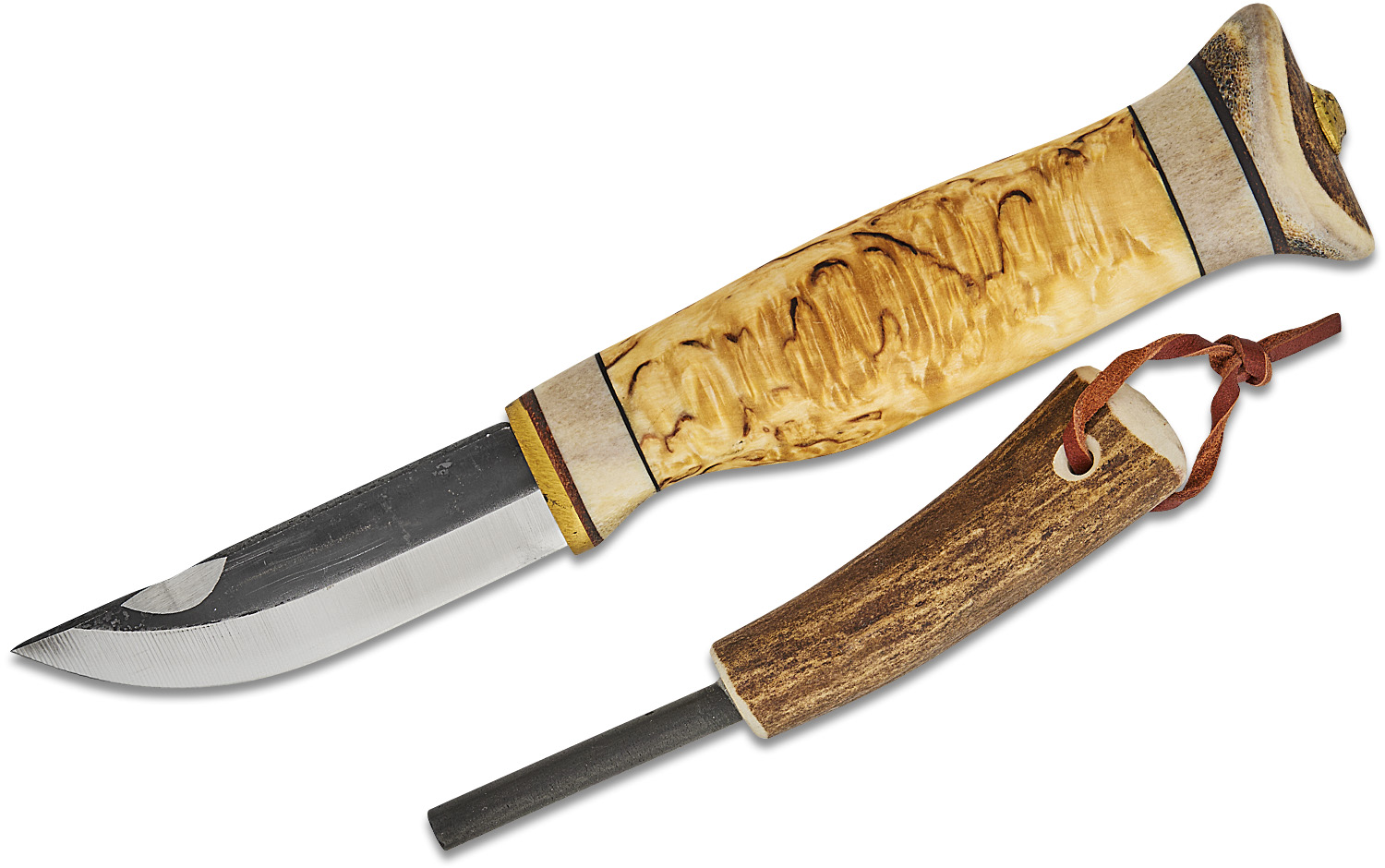 Kellam Knives Tundra Camp Whittler Knife w/ Fire Starter 3" Carbon ...