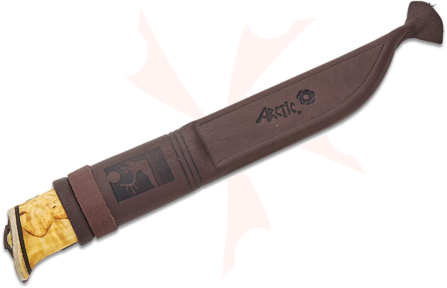 Kellam Knives Arctic Series Hunter Fixed Blade Knife 5.75" Two-Tone ...