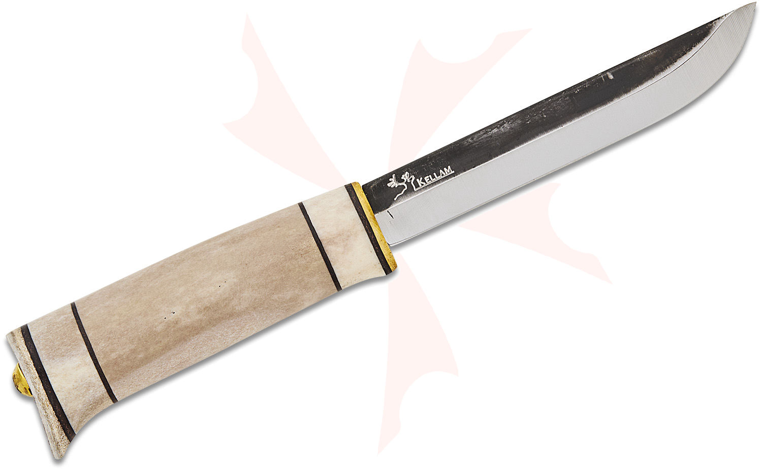 Kellam Knives Arctic Series PoleStar Fixed Blade Knife 5" Two-Tone ...