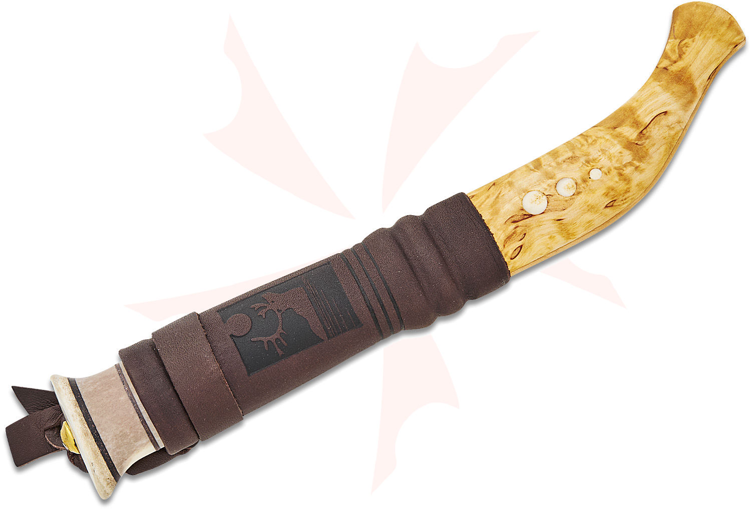 Kellam Knives Arctic Series Borealis Fixed Blade Knife 3.75" Hammered ...