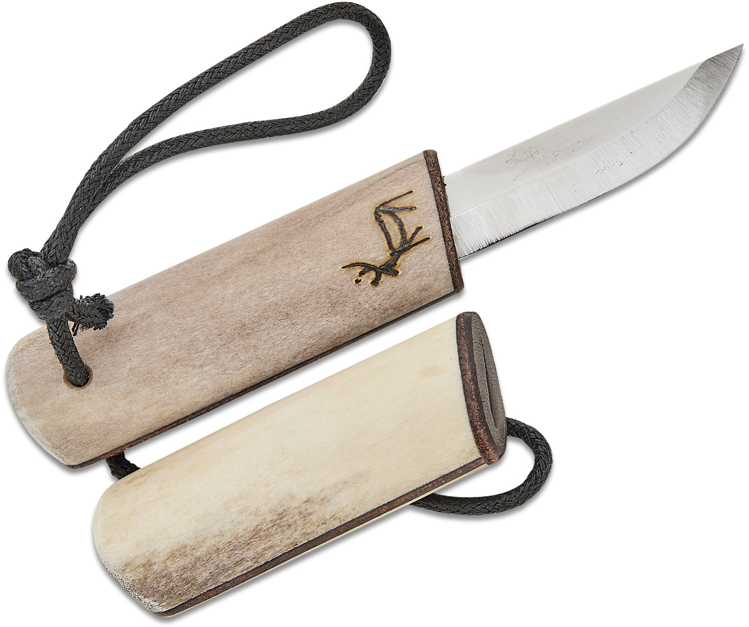 Kellam Knives Arctic Series Pocket Fixed Blade Knife 2" Stainless Steel ...