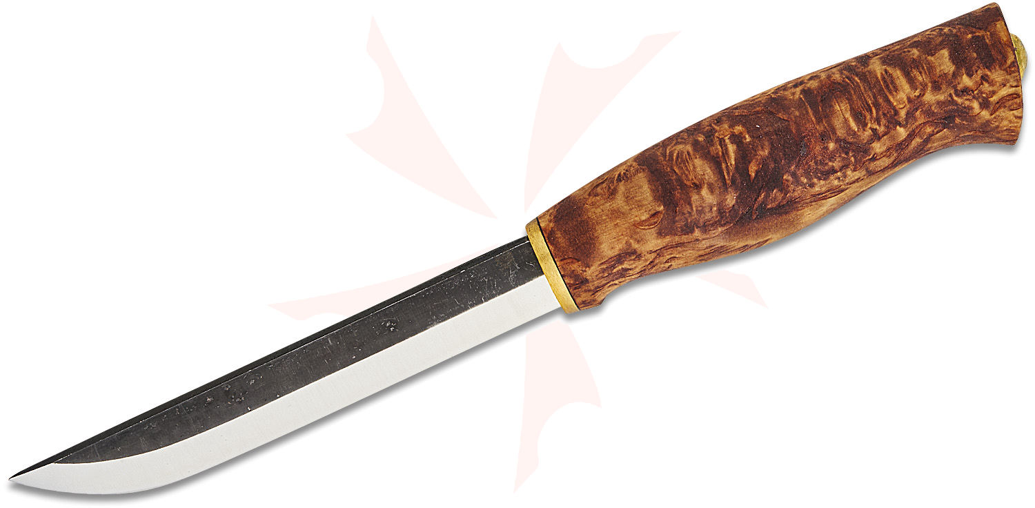 Kellam Knives Puukko Long Fixed Blade Knife 5" Two-Tone Carbon Steel ...