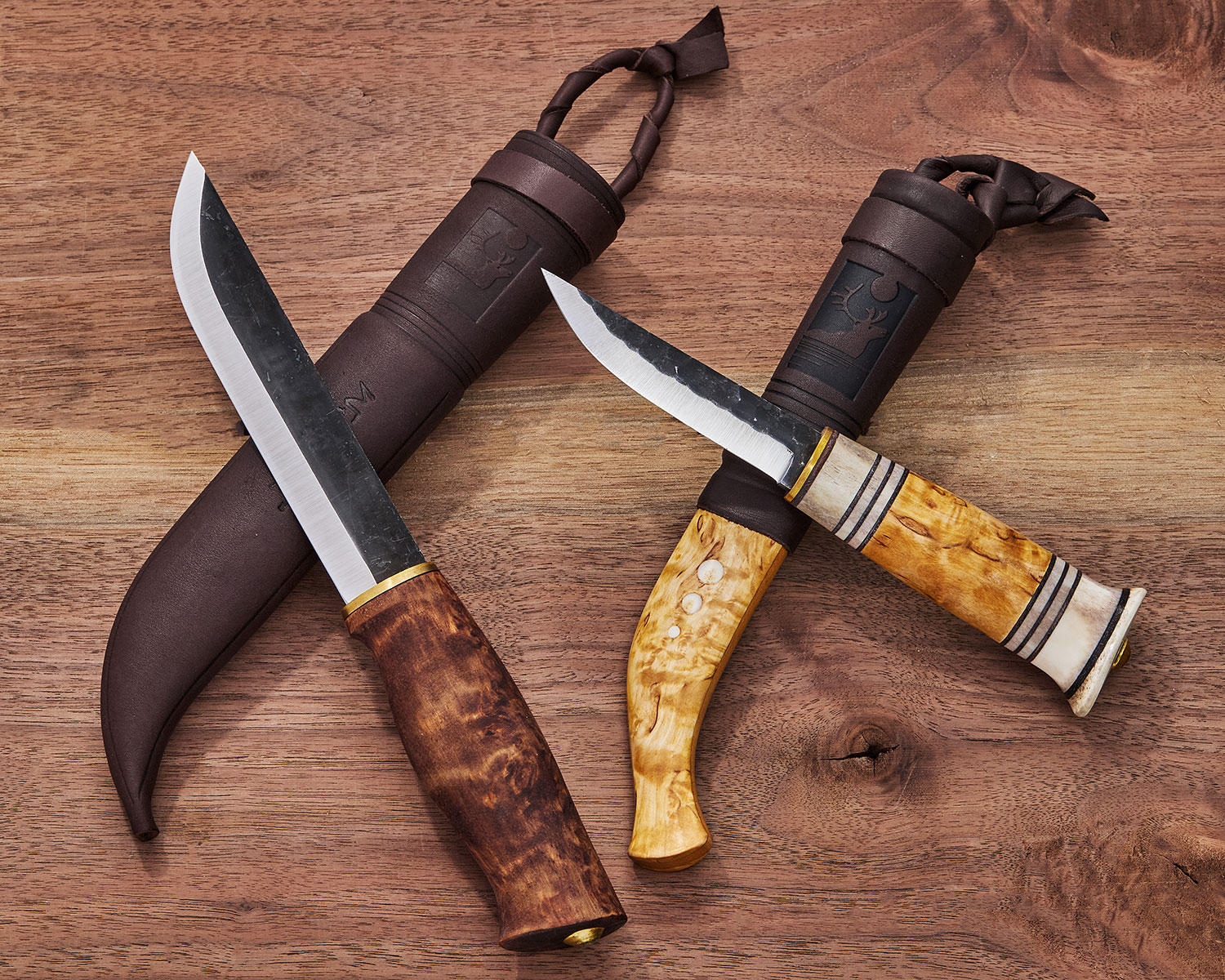 Kellam Knives Wolf Pack Tracker Fixed Blade Knife 5.7" Two-Tone Carbon ...