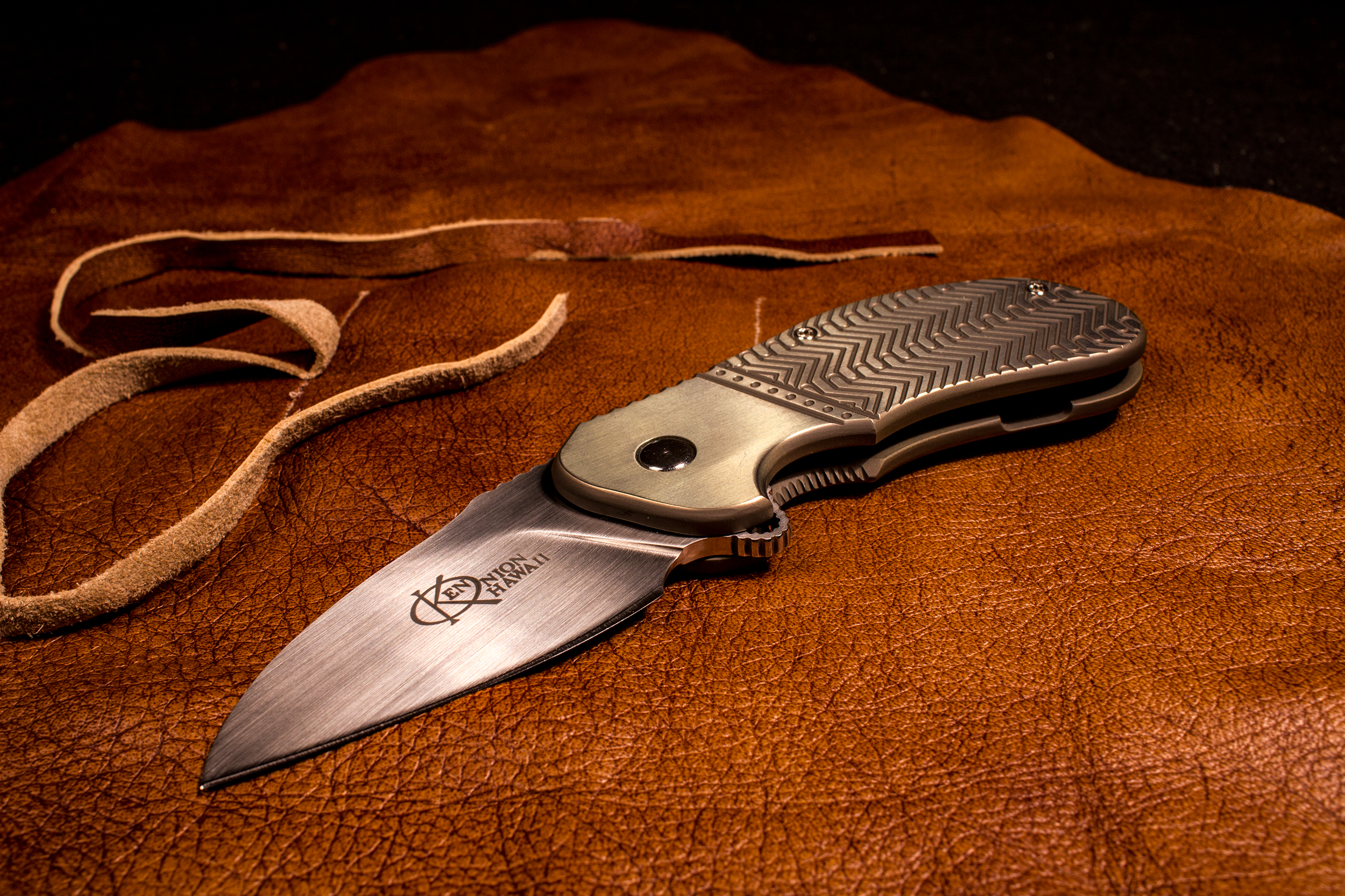 Ken Onion Custom Chubbster Assisted Flipper 2.375" Satin Plain Blade ...