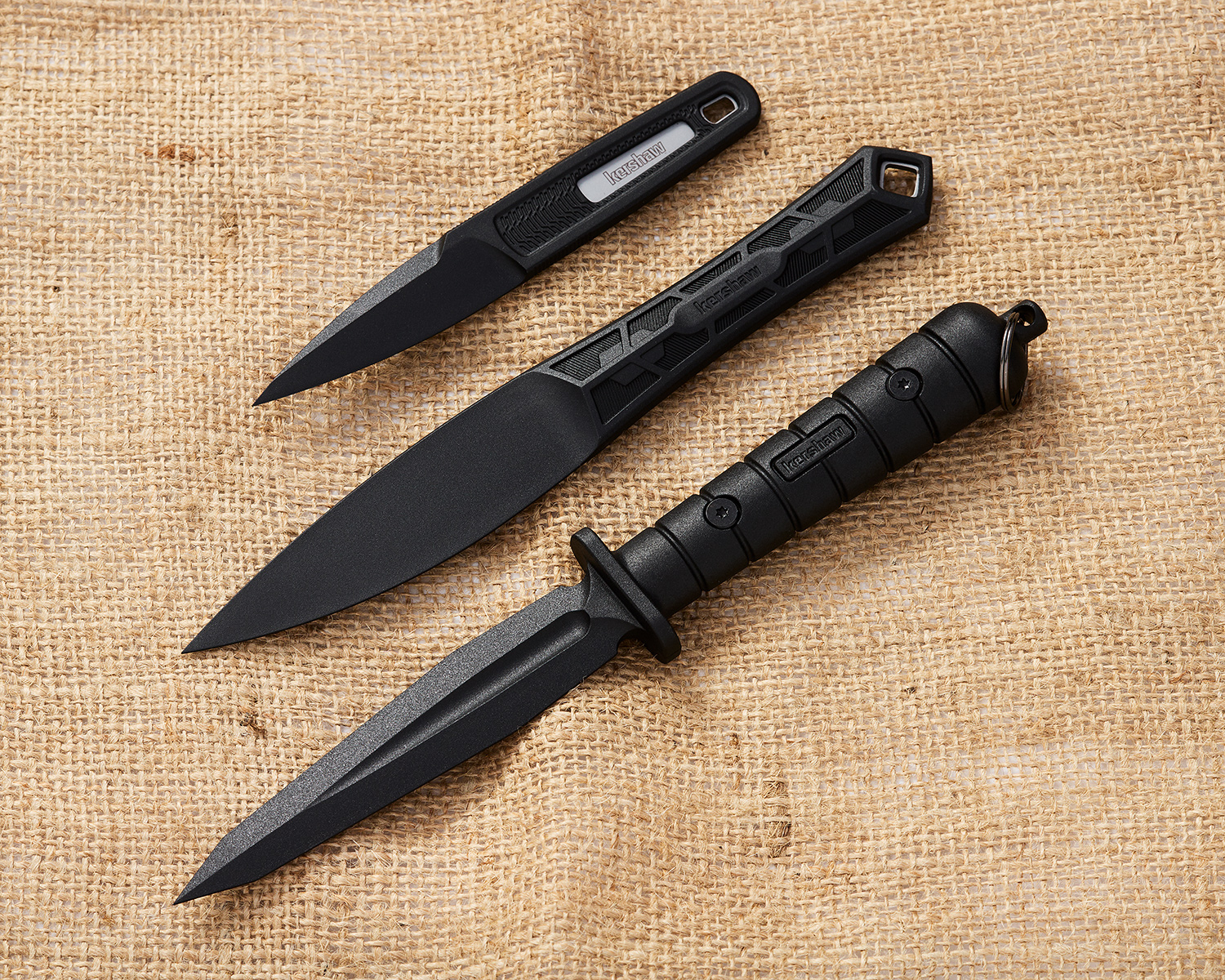 Kershaw 1398 Project ATOM Arise Fixed Blade Boot Knife 4.2" Polyphenylene Sulfide Plastic Blade ...