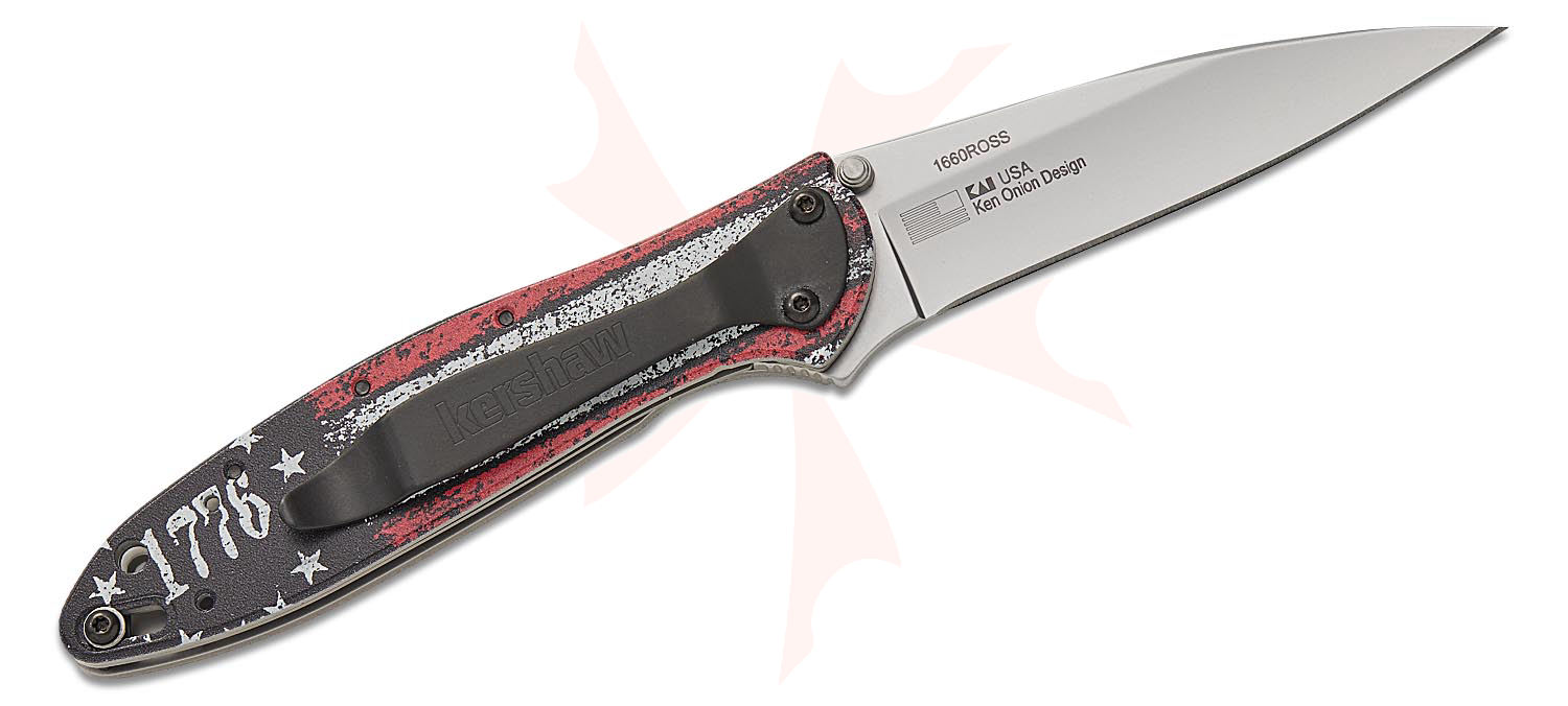 Kershaw 1660ROSS Ken Onion Leek CCI Assisted Liner Lock Flipper Knife 3 ...