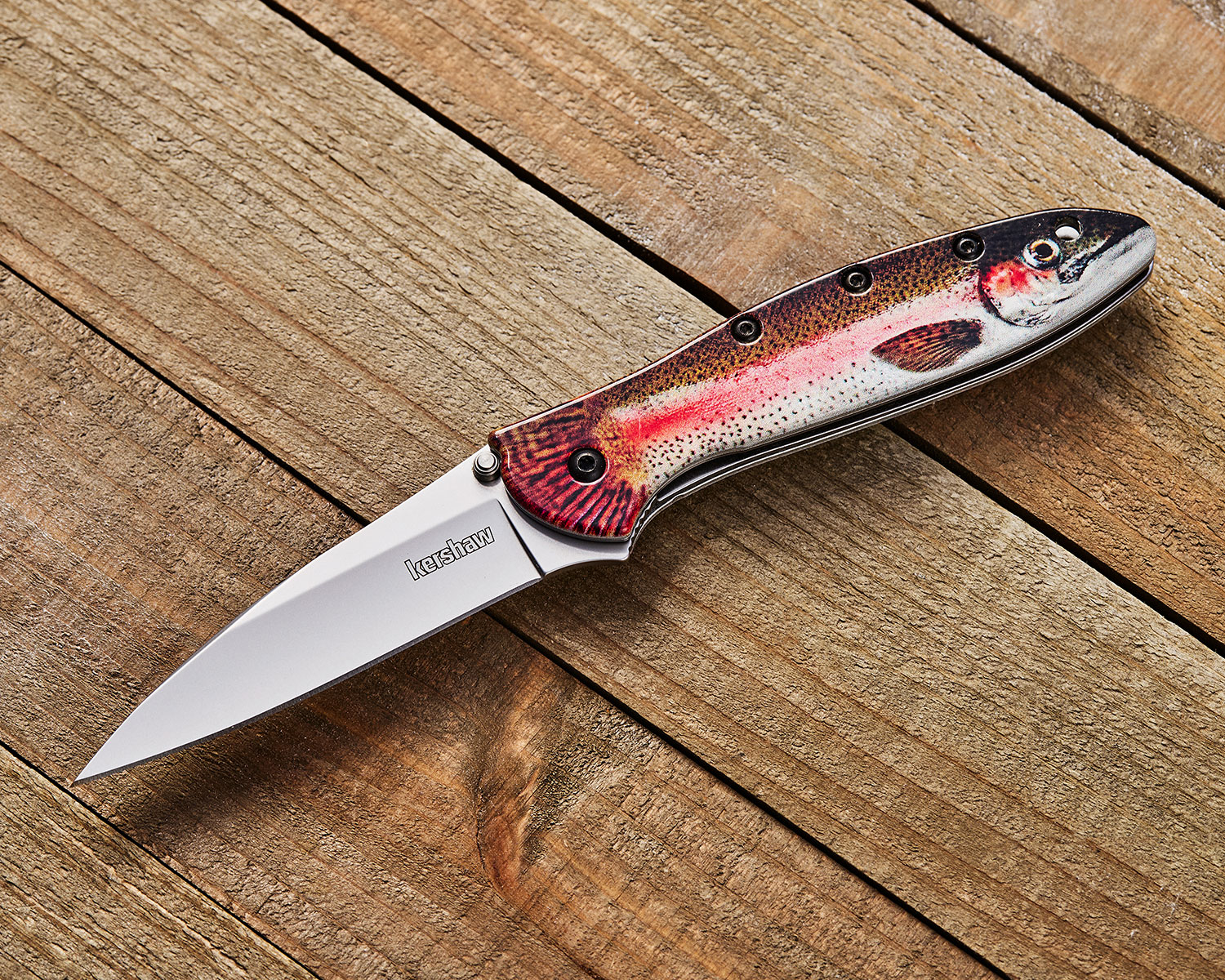 Kershaw 1660TROUT Ken Onion Leek CCI Assisted Liner Lock Flipper Knife ...