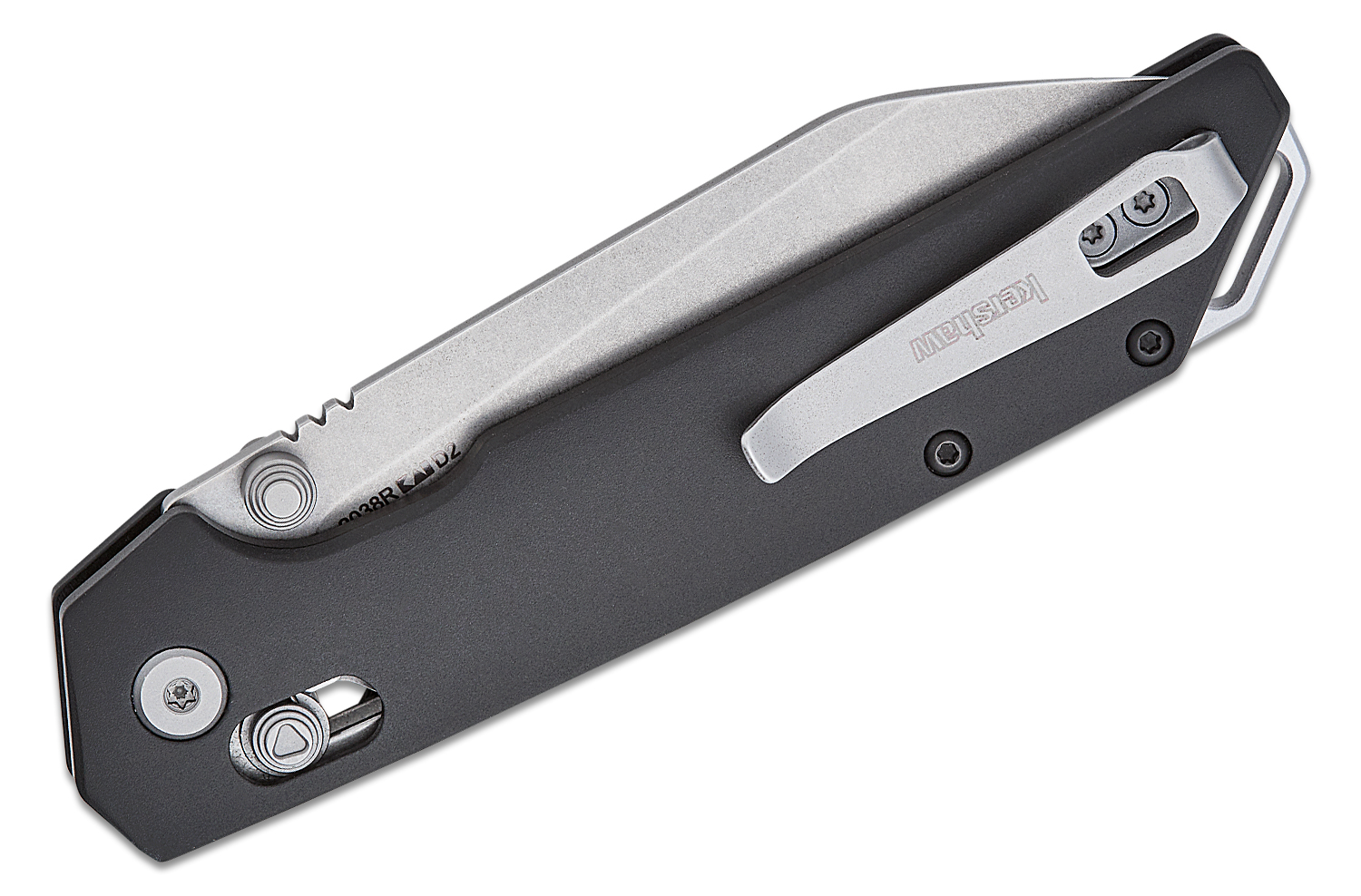 Kershaw 2038R Iridium DuraLock KVT Folding Knife 3.4" D2 Stonewashed ...