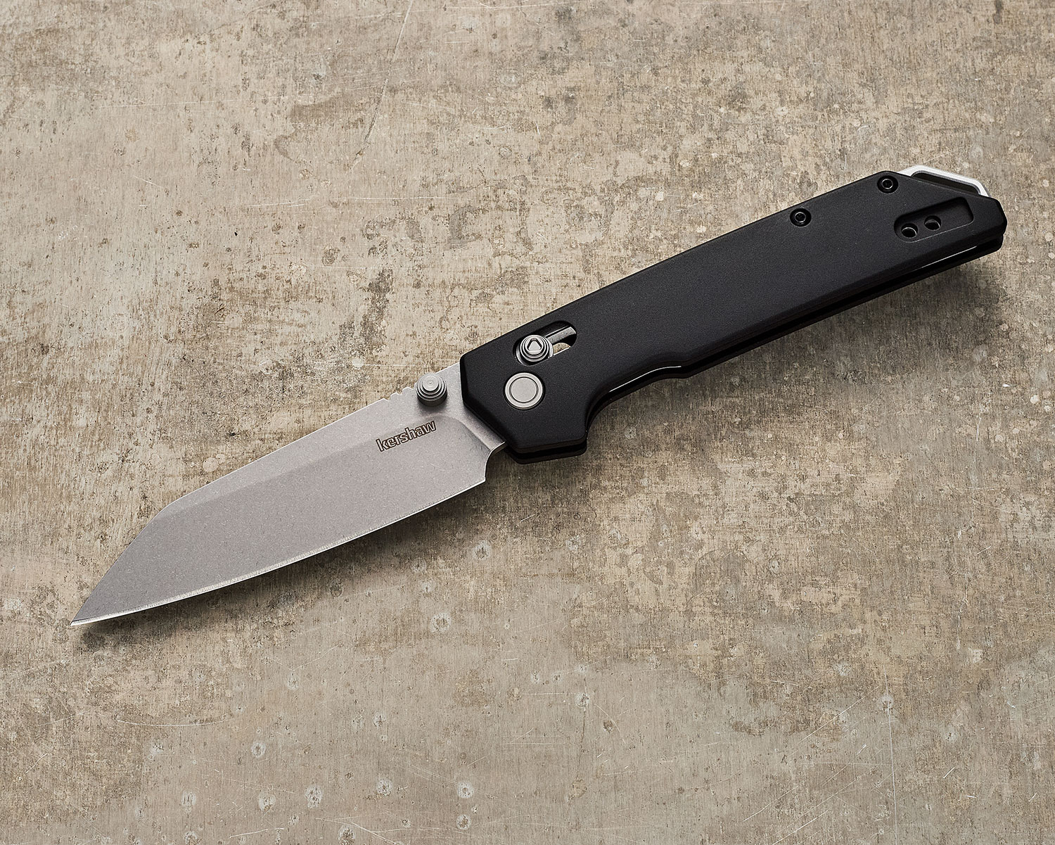 Kershaw 2038R Iridium DuraLock KVT Folding Knife 3.4" D2 Stonewashed ...