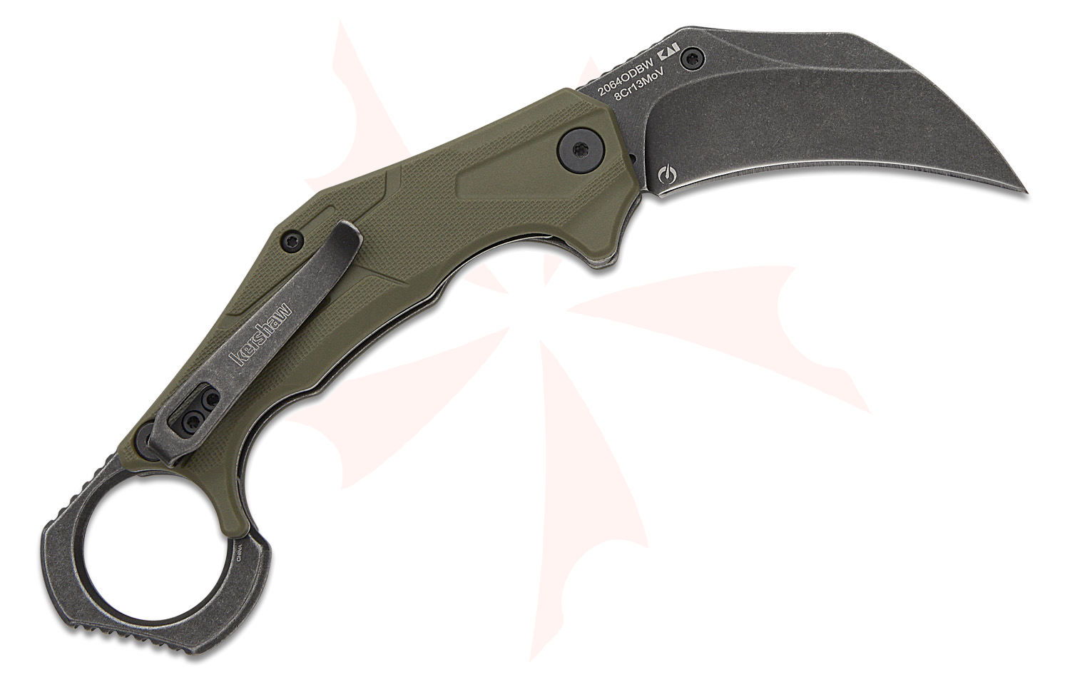 Kershaw 2064ODBW Outlier Assisted Liner Lock Flipper Knife 2.6 ...