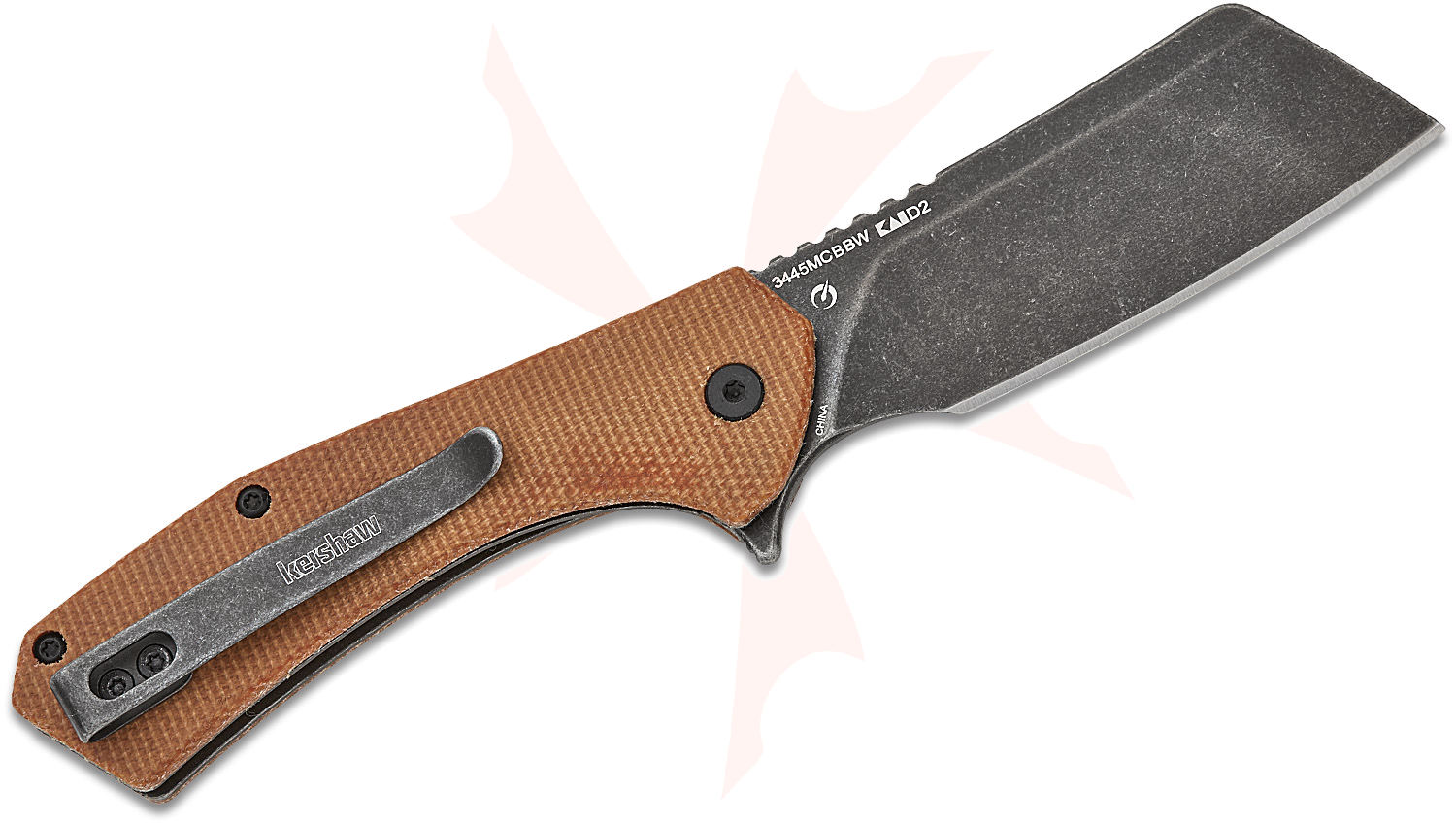 Kershaw 3445MCBBW Static KVT Liner Lock Flipper Knife 2.8" D2 ...
