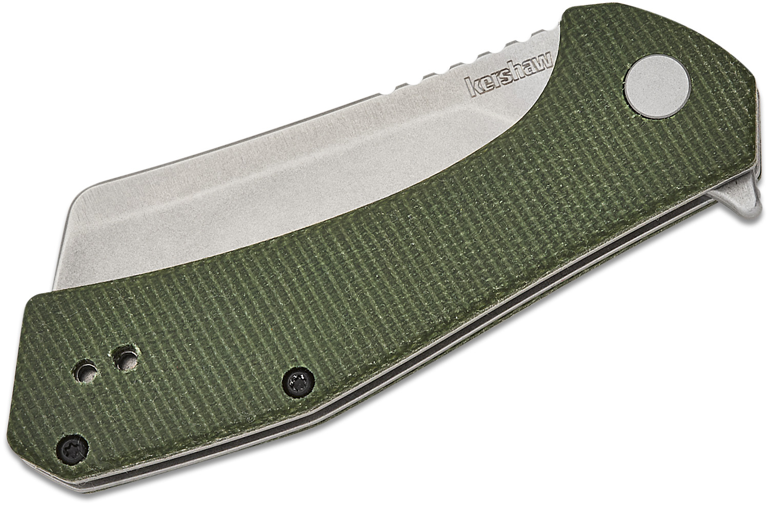 Kershaw 3445MCG Static KVT Liner Lock Flipper Knife 2.8" D2 Stonewashed ...
