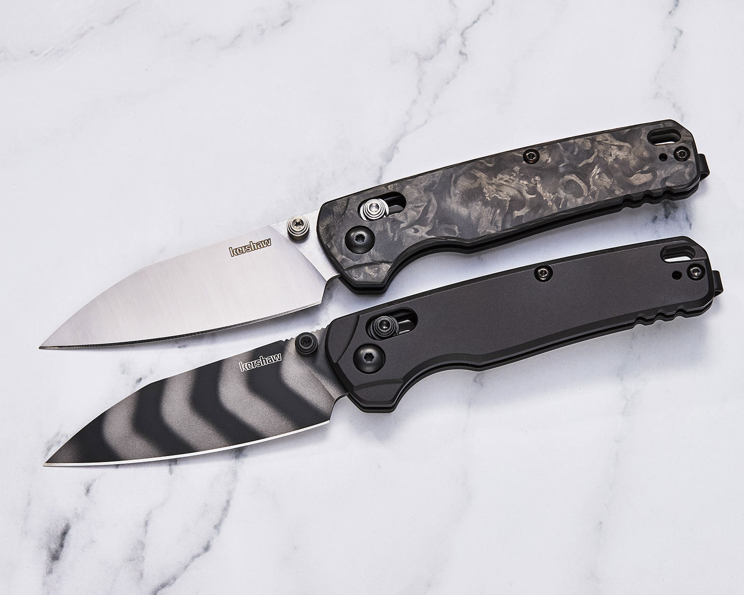 Kershaw 6105CF USA-Made Bel Air DuraLock KVT Folding Knife 3.1" CPM ...