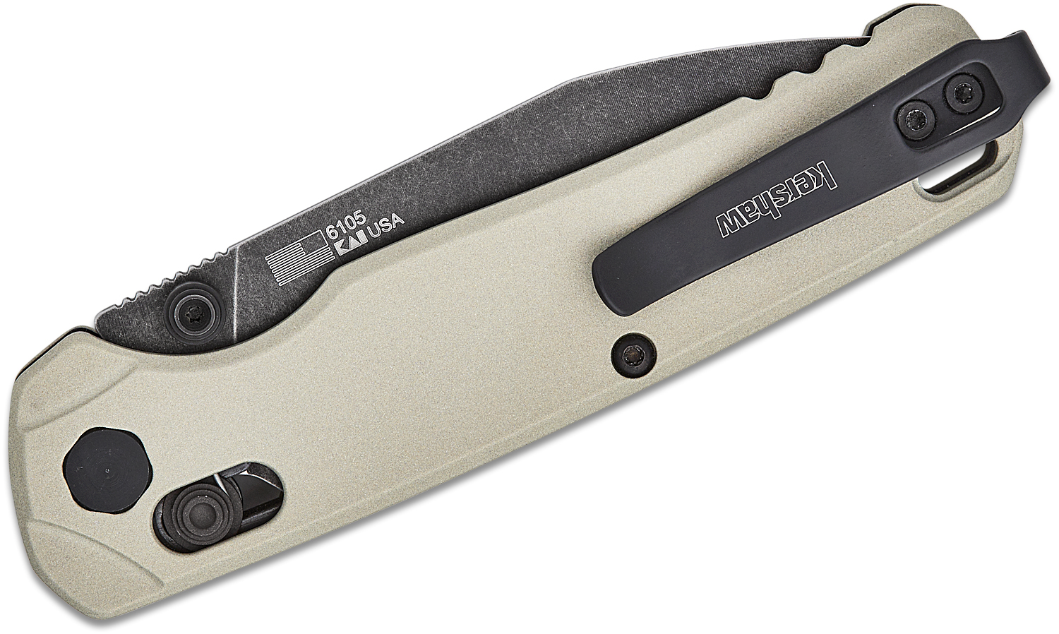 Kershaw 6105 USA-Made Bel Air DuraLock KVT Folding Knife 3.1" CPM ...