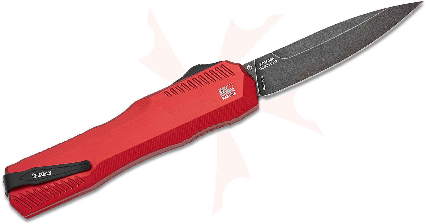 Kershaw 9000RDBW Matt Diskin Livewire OTF AUTO Knife 3.3" CPM-MagnaCut ...