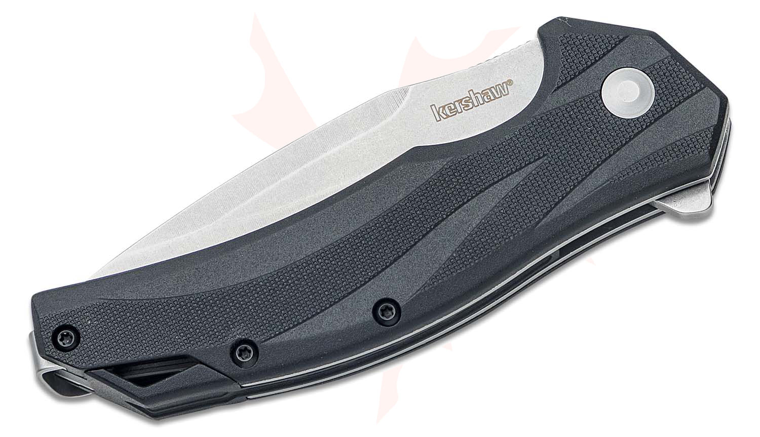Kershaw 1645 Lateral Assisted Flipper Knife 3.1" Stonewashed Drop Point ...