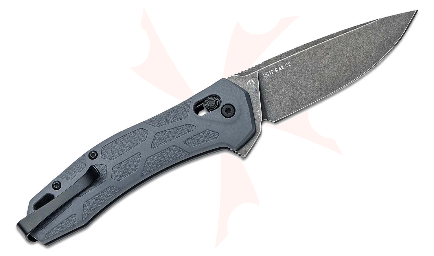 Kershaw 2042 Covalent DuraLock KVT Flipper Knife 3.2" D2 BlackWashed ...