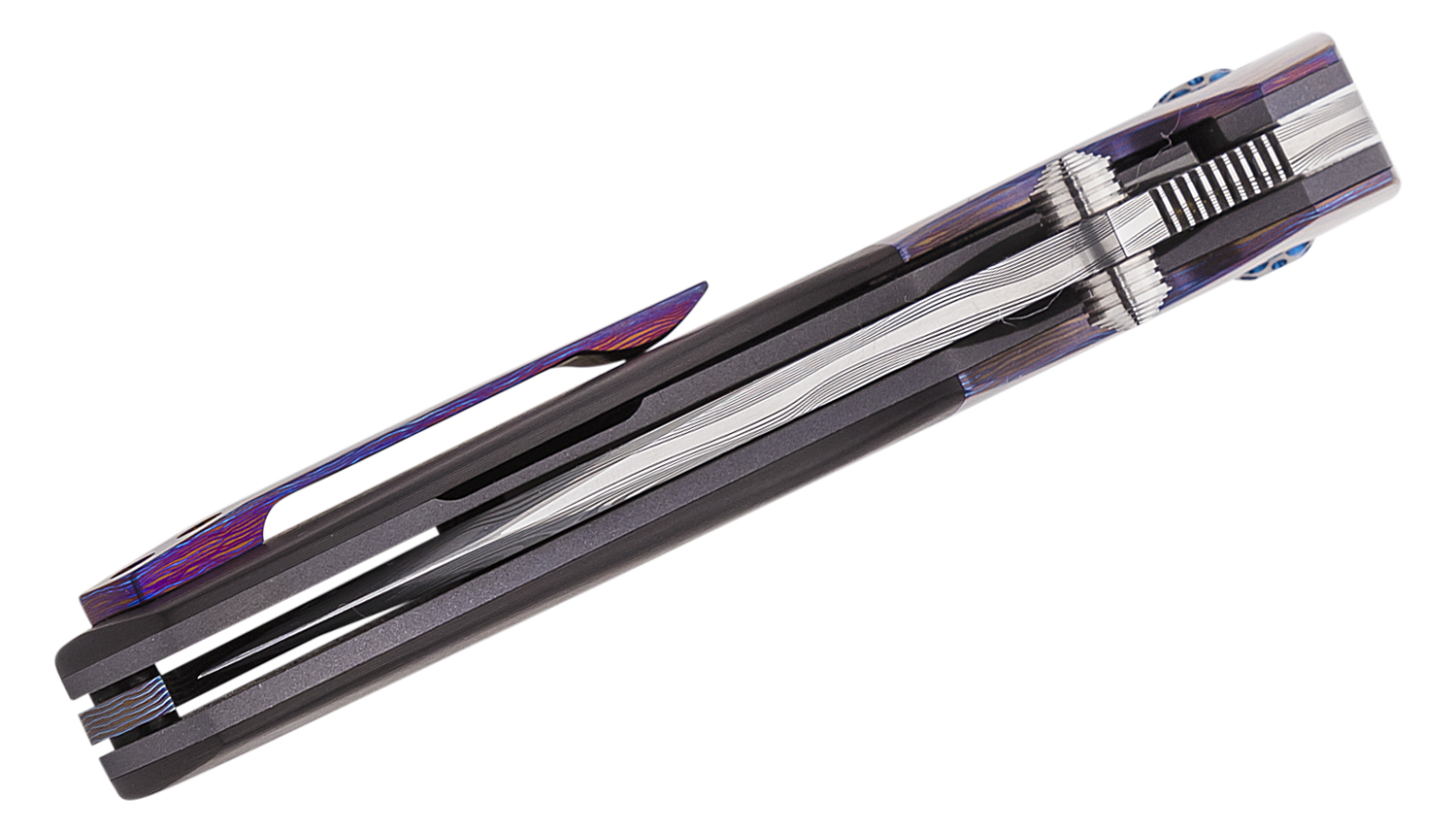 Kirby Lambert Custom Ghost Folding Knife 3.5" Grosserosen Damacore ...