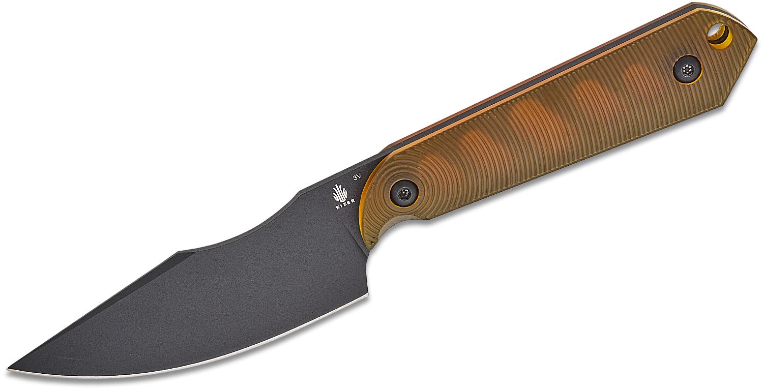 Kizer Cutlery 1040S5 Maverick Customs Harpoon Mini Fixed Blade Knife 2. ...