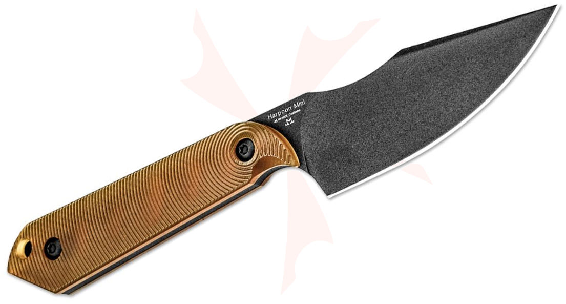 Kizer Cutlery 1040S5 Maverick Customs Harpoon Mini Fixed Blade Knife 2. ...