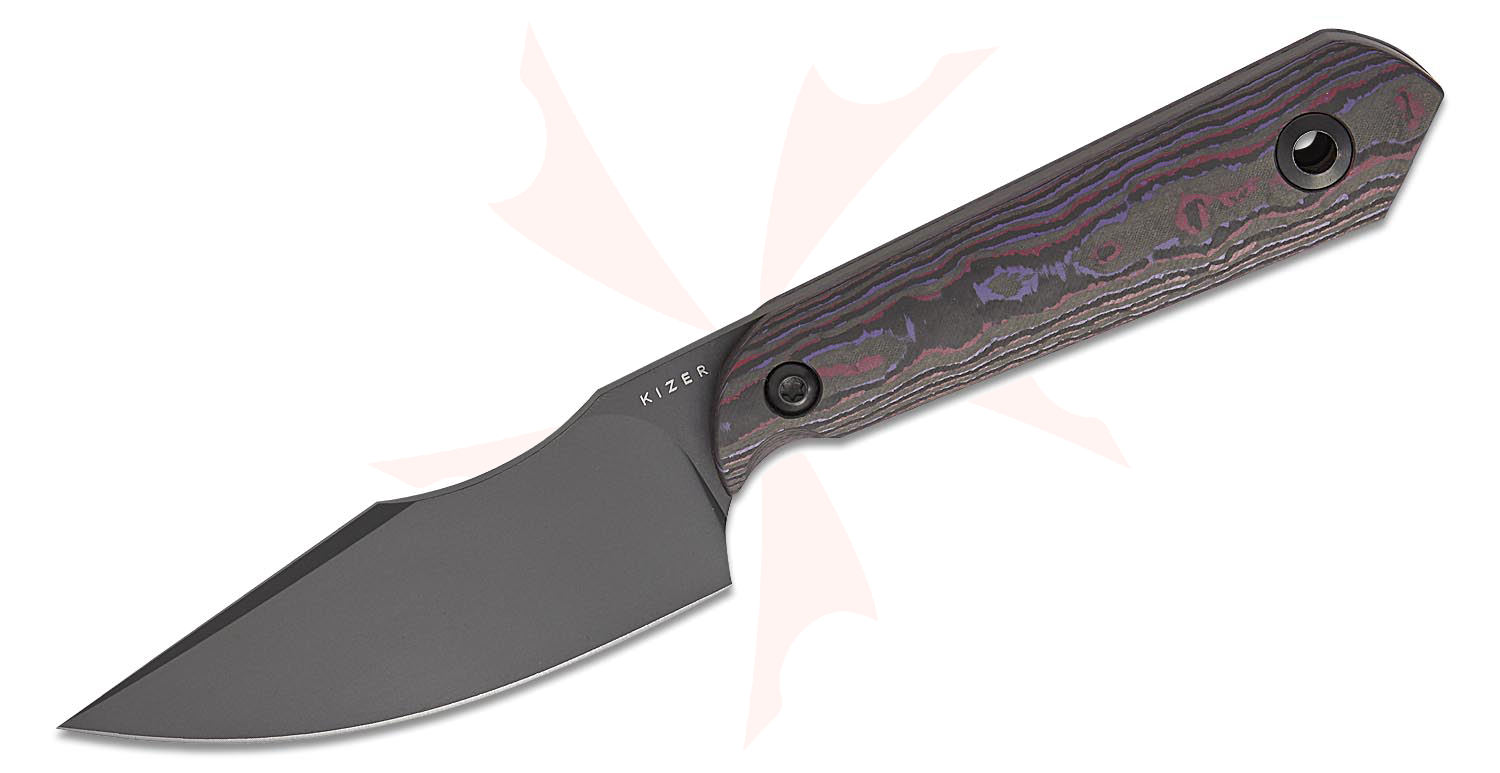 Kizer Cutlery Maverick Customs Harpoon Mini Fixed Blade Knife 3" CPM ...