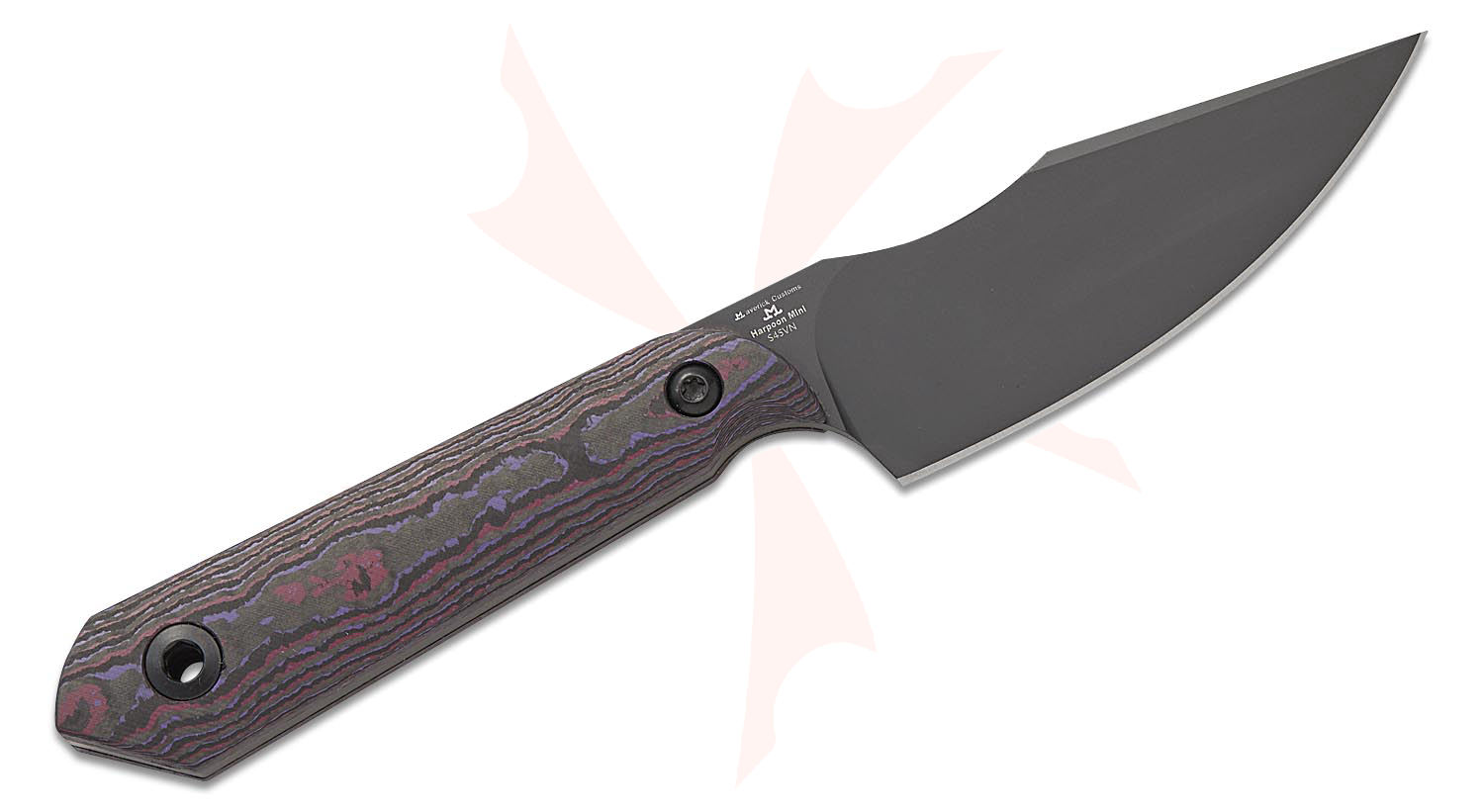 Kizer Cutlery Maverick Customs Harpoon Mini Fixed Blade Knife 3" CPM ...