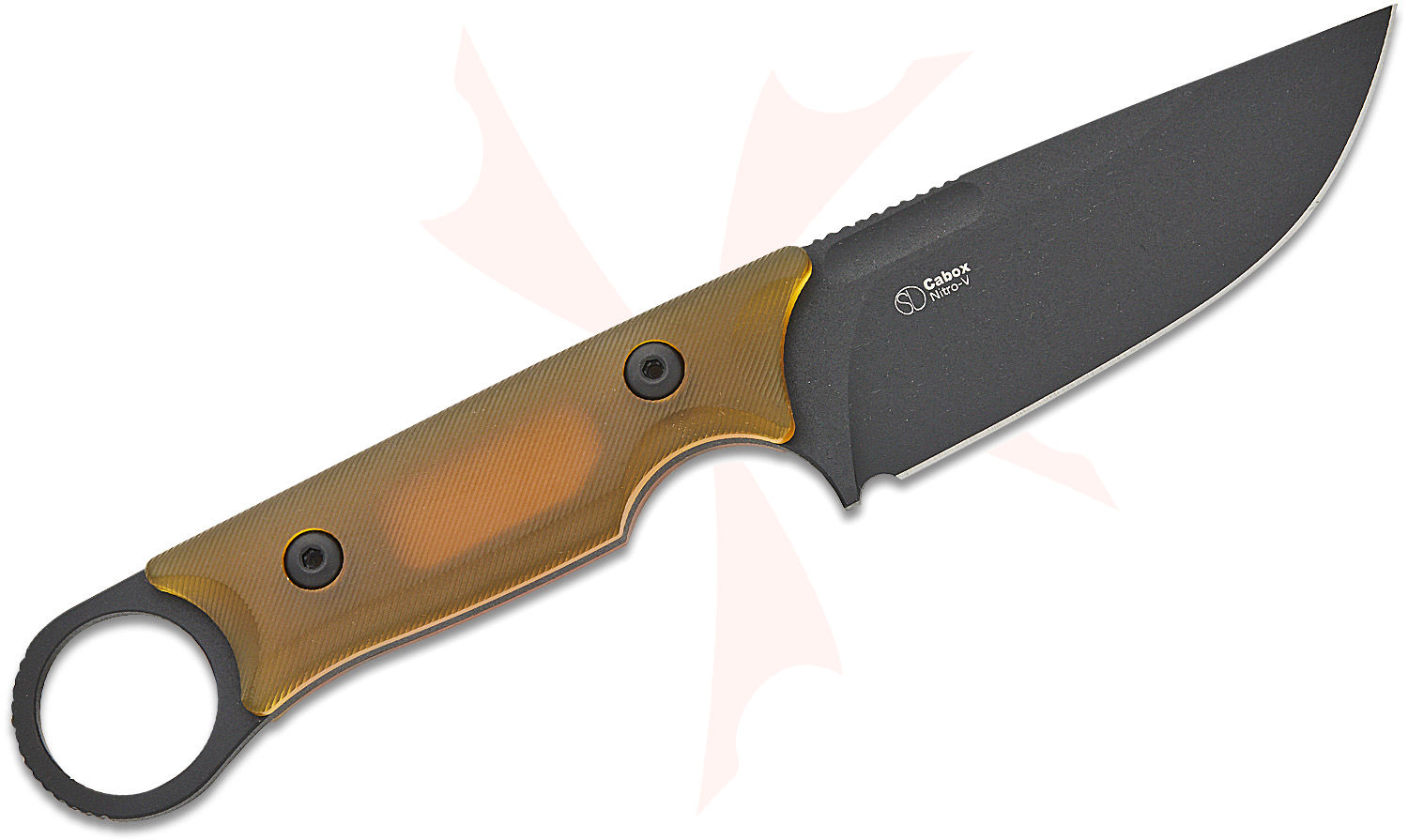 Kizer Cutlery Jonathan Styles Cabox Fixed Blade Knife 3.36" Nitro-V ...