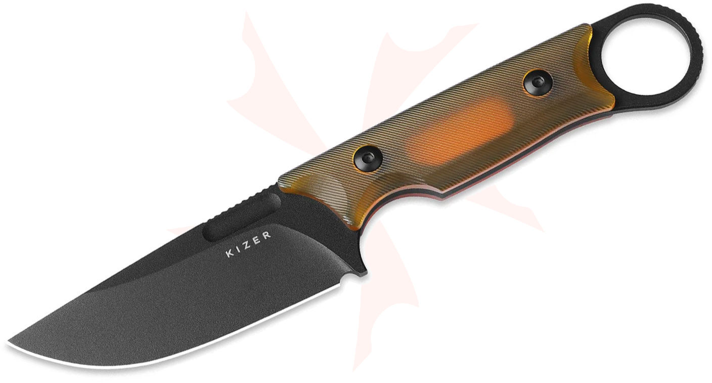 Kizer Cutlery Jonathan Styles Cabox Fixed Blade Knife 3.36" Nitro-V ...
