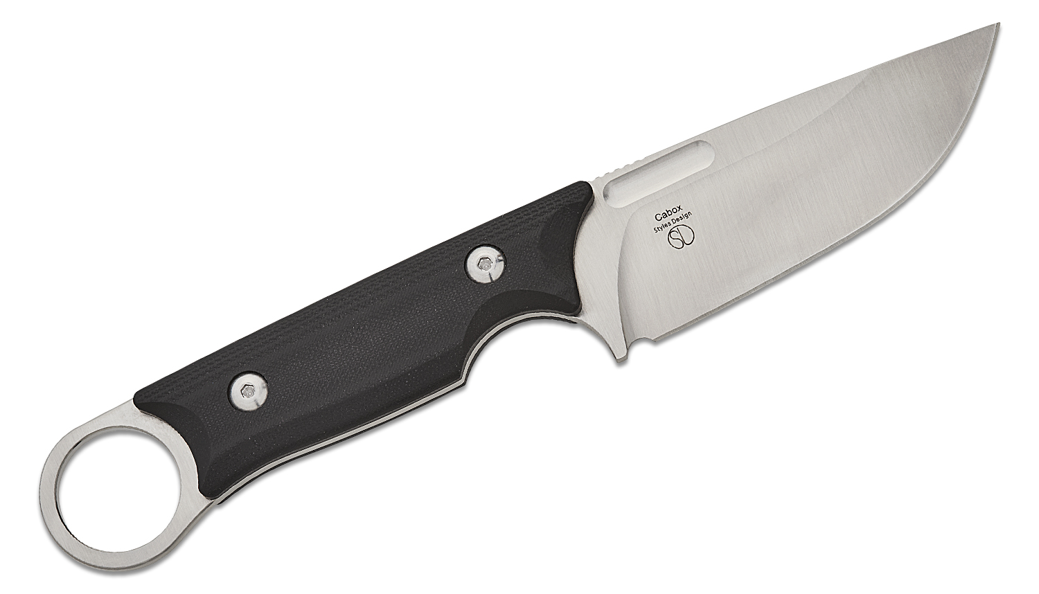 Kizer Cutlery Jonathan Styles Cabox Fixed Blade Knife 3.36" 154CM Satin ...