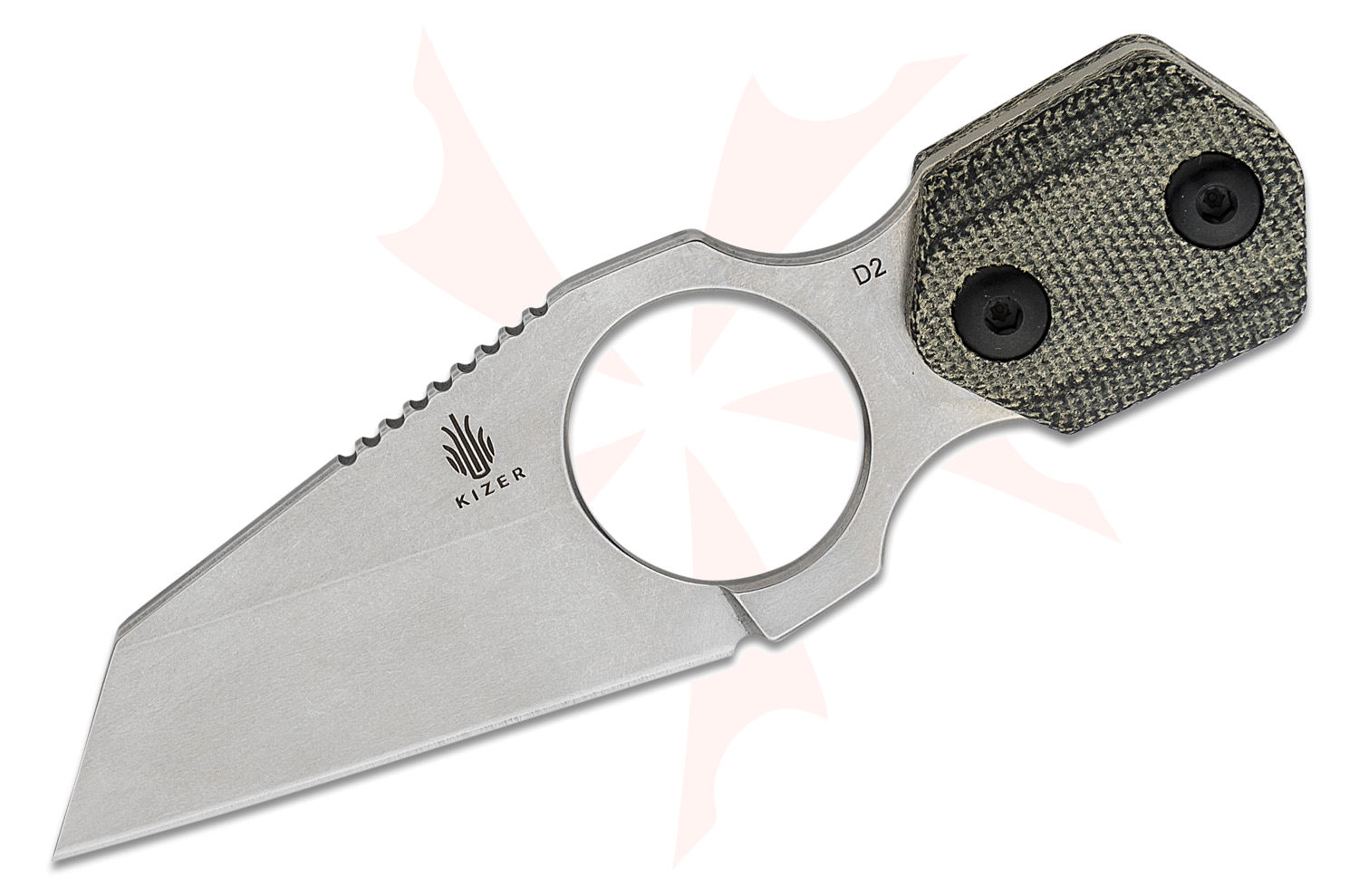 Kizer Cutlery 1052A1 Dirk Pinkerton Variable Neck Knife 3.43" D2 ...