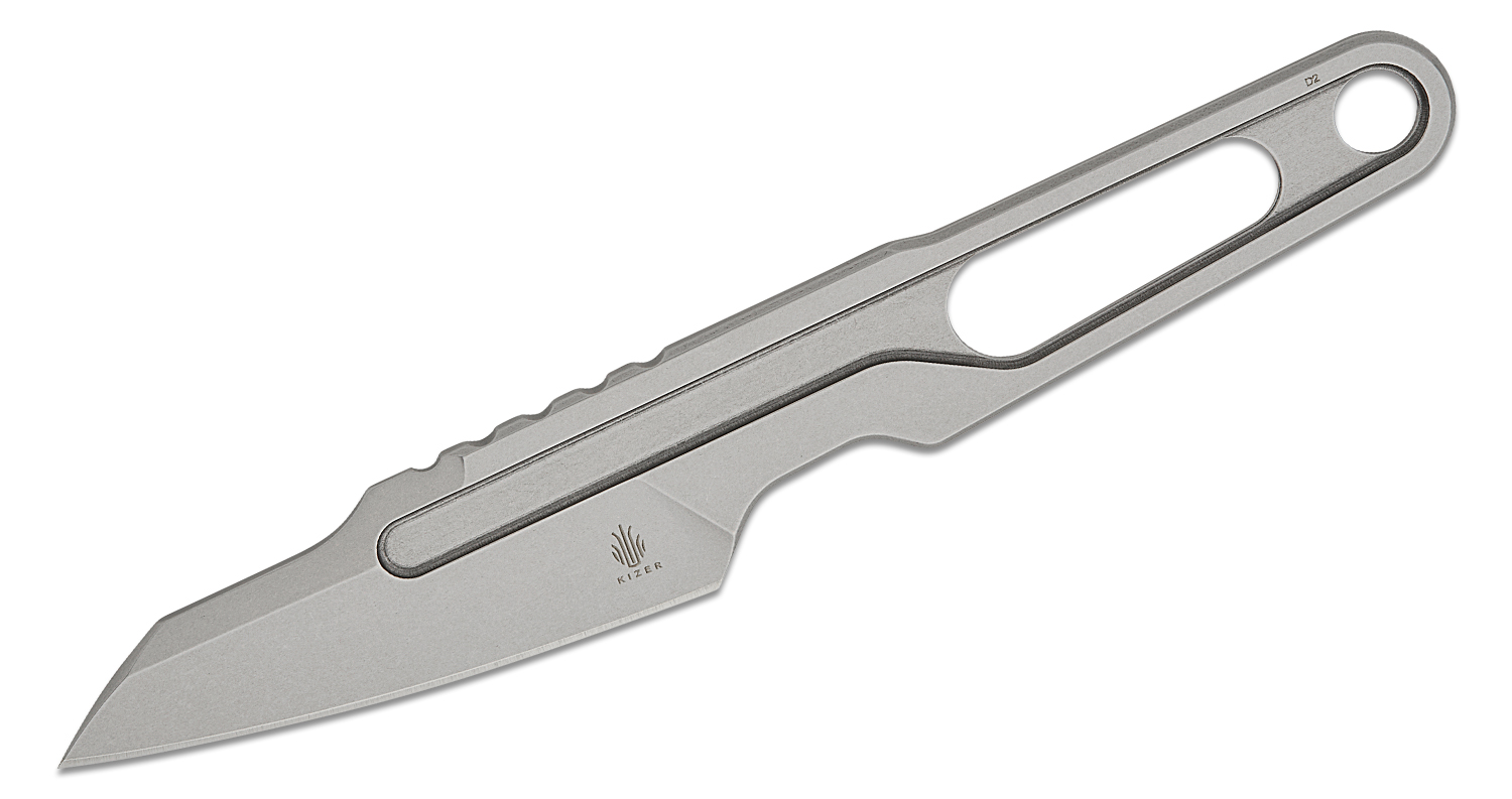 Kizer Cutlery 1057A1 Maciej Torbe Cobbler Pocket Fixed Blade Knife 2.89 ...