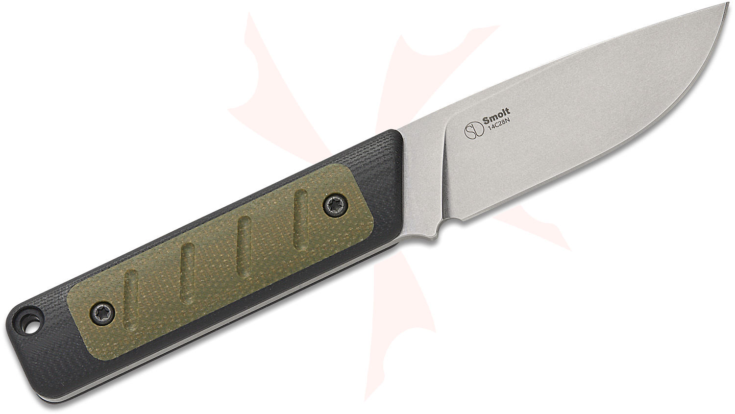 Kizer Cutlery Jonathan Styles Smolt Fixed Blade Knife 2.93" 14C28N ...