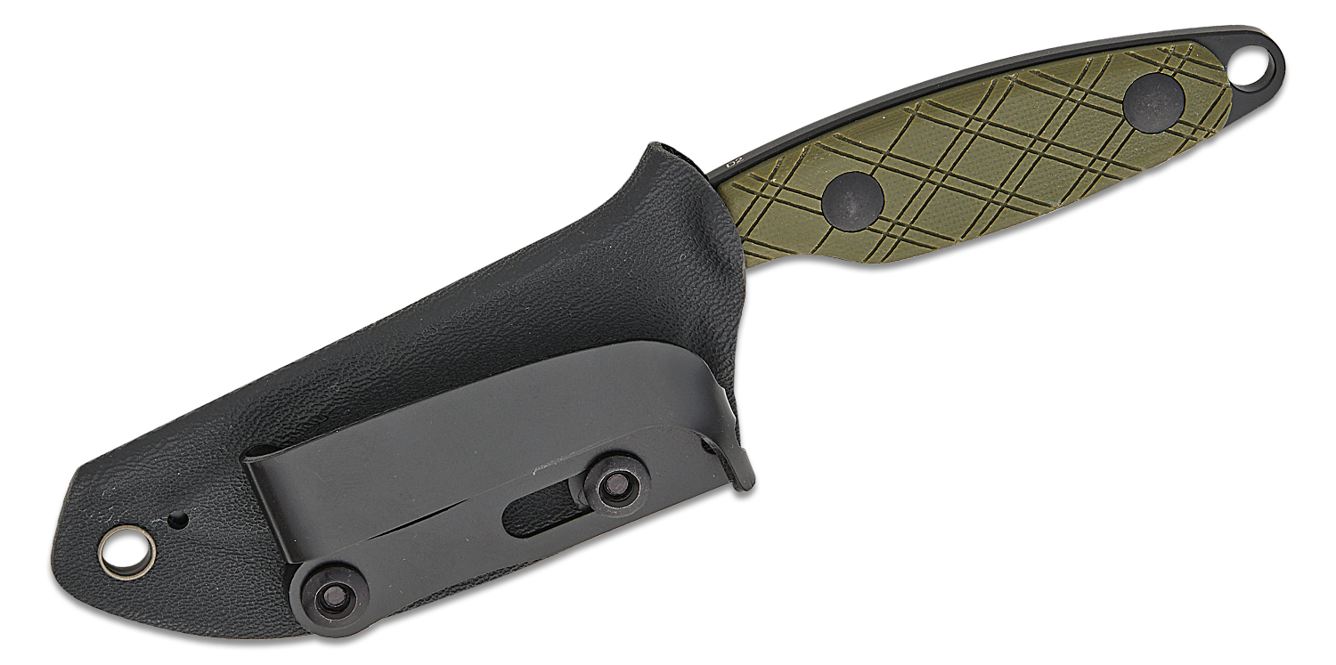 Kizer Cutlery Derek Sharon Muskrat Pocket Fixed Blade Knife 3.15" D2 ...